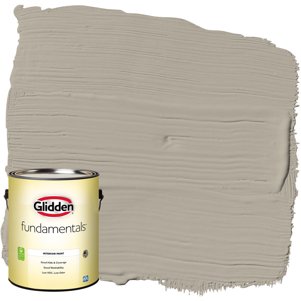 Glidden Fundamentals Interior Paint Sharkskin / Gray, Eggshell, 1 ...