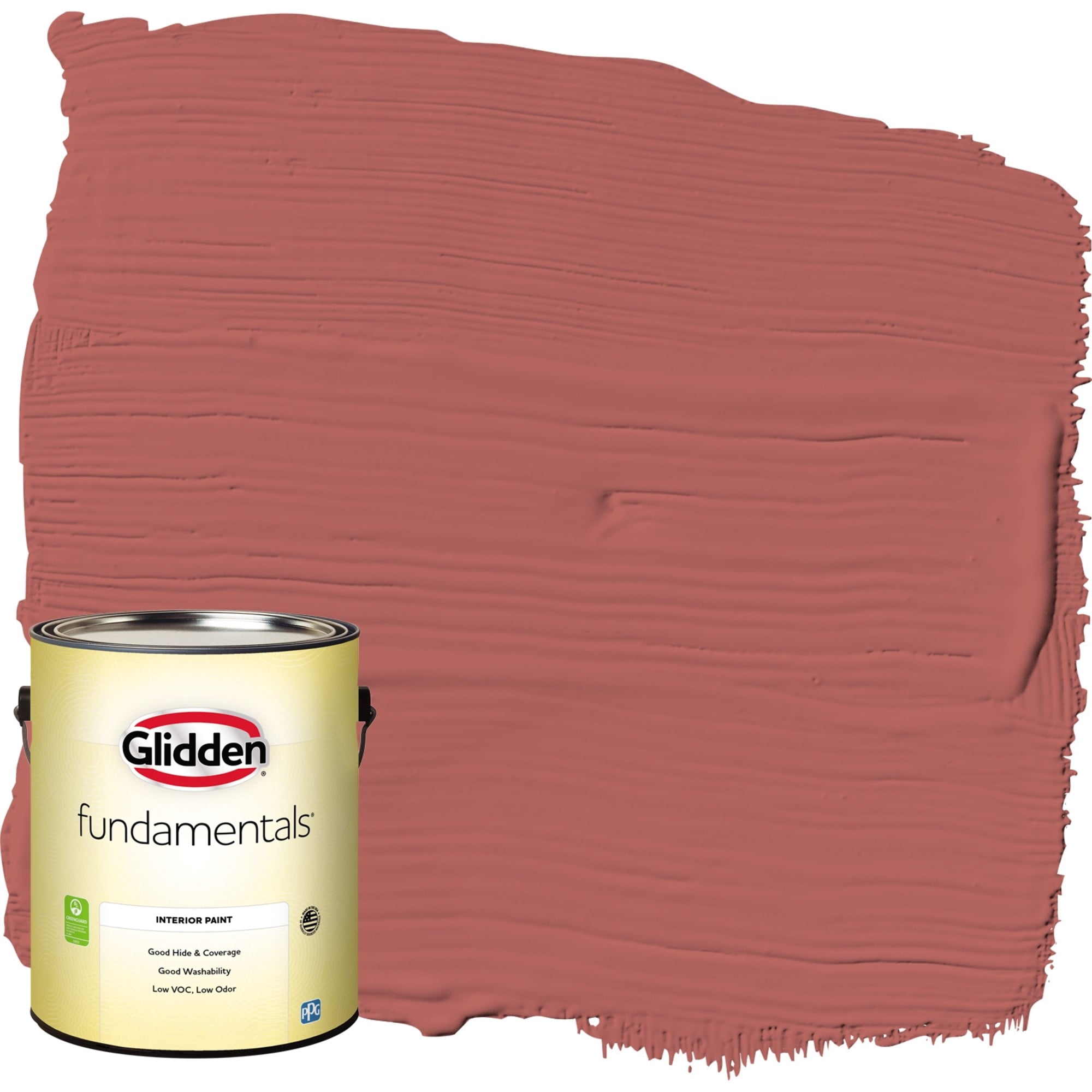 Glidden Fundamentals Interior Paint Sienna Red, Semi Gloss, 1 Gallon ...