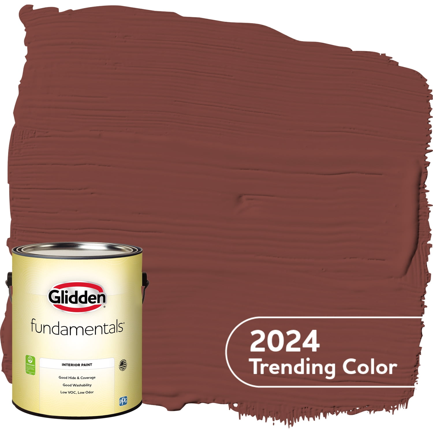 Glidden Fundamentals Interior Paint Sweet Spiceberry / Red, Eggshell, 1 ...
