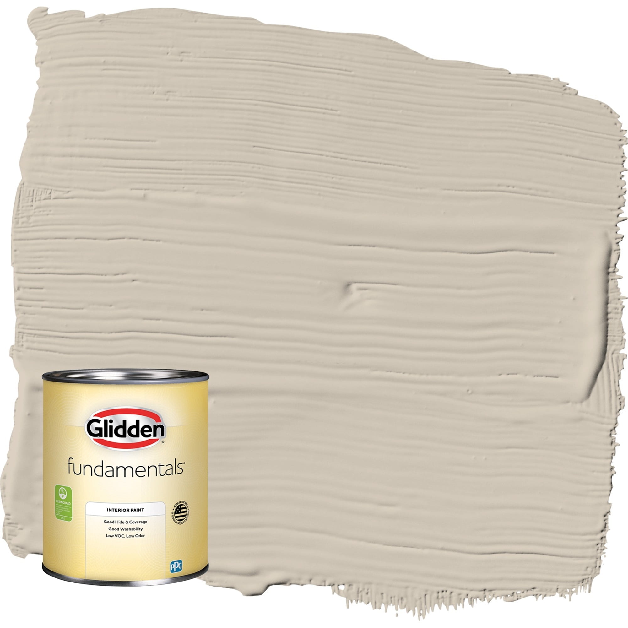 Glidden Fundamentals Synchronicity / Gray, Semi-Gloss Interior Paint, 1 ...