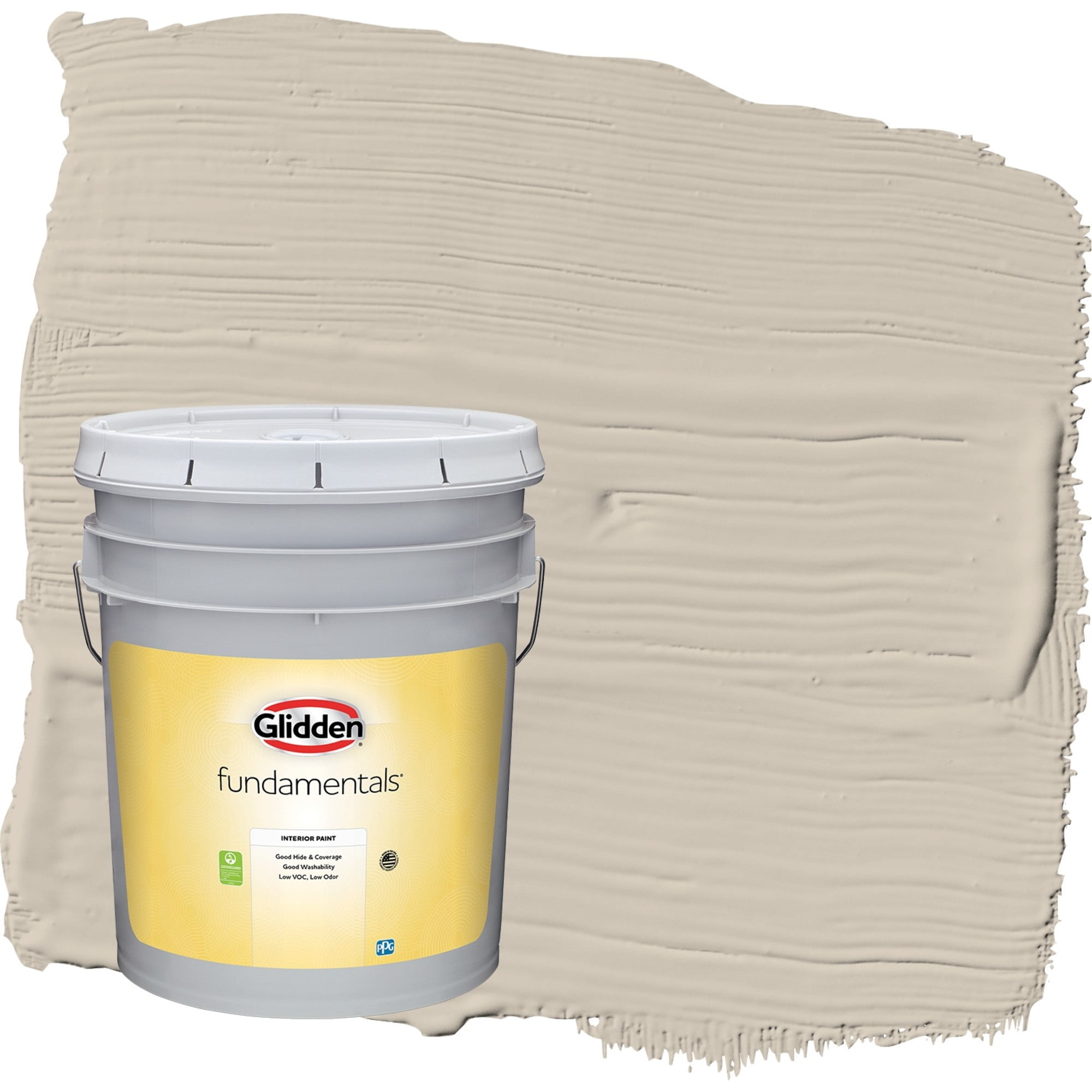 Glidden Fundamentals Synchronicity / Gray, Flat Interior Paint, 5 ...