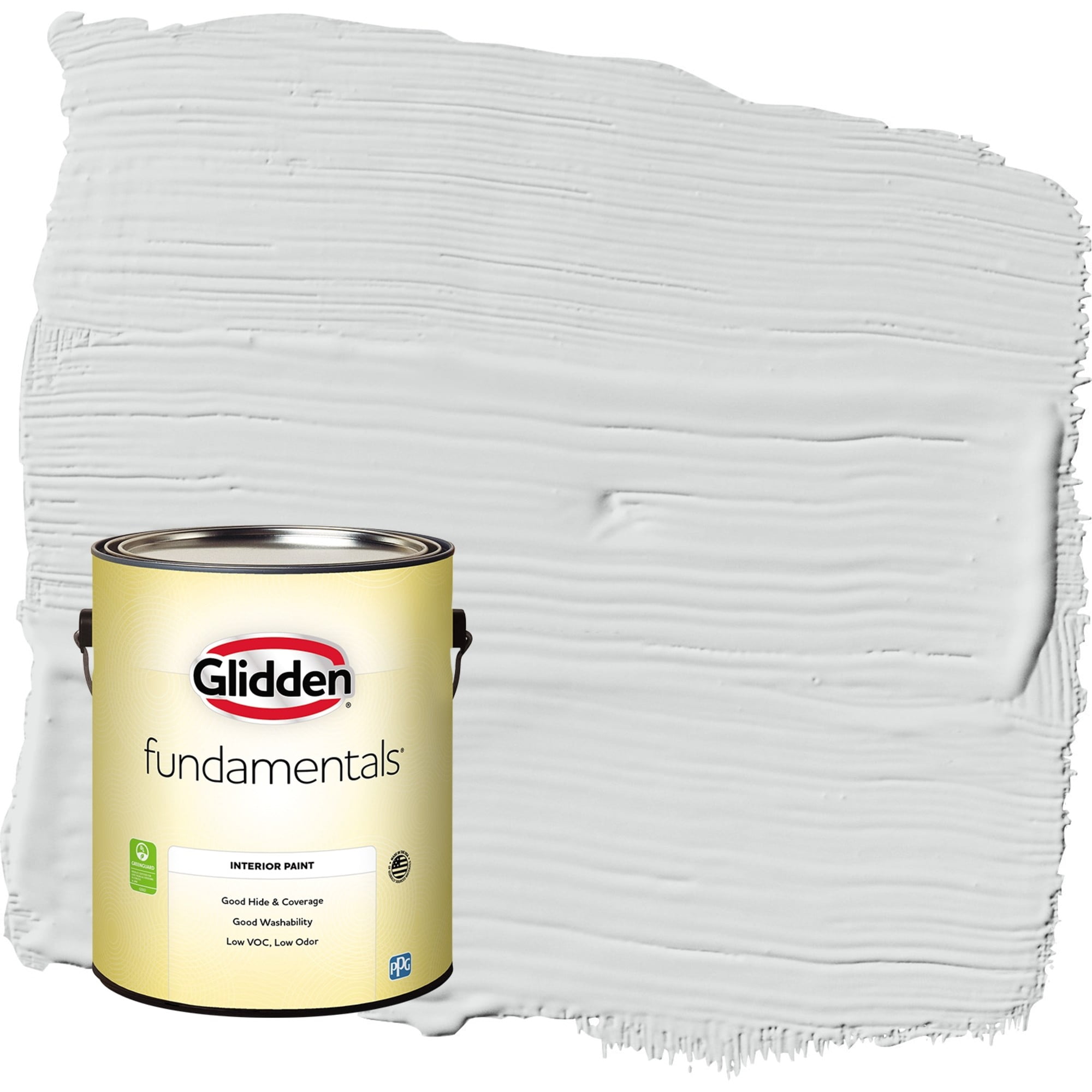 Glidden Fundamentals Thin Ice / Gray, Eggshell Interior Paint, 1 Quart ...