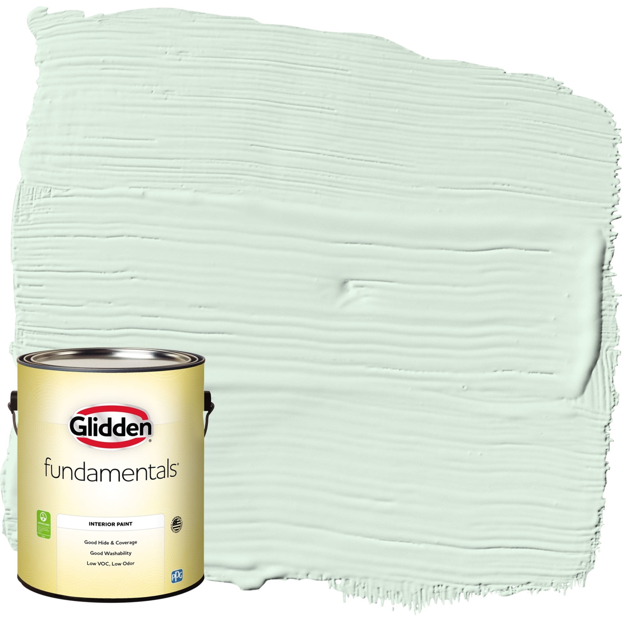 Glidden Fundamentals Interior Paint Tint of Green, Eggshell, 1 Gallon ...