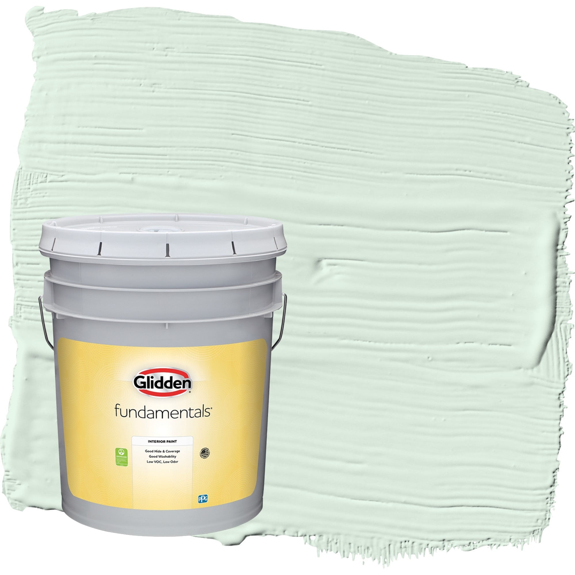 Glidden Fundamentals Tint of Green / Green, Semi-Gloss Interior Paint ...