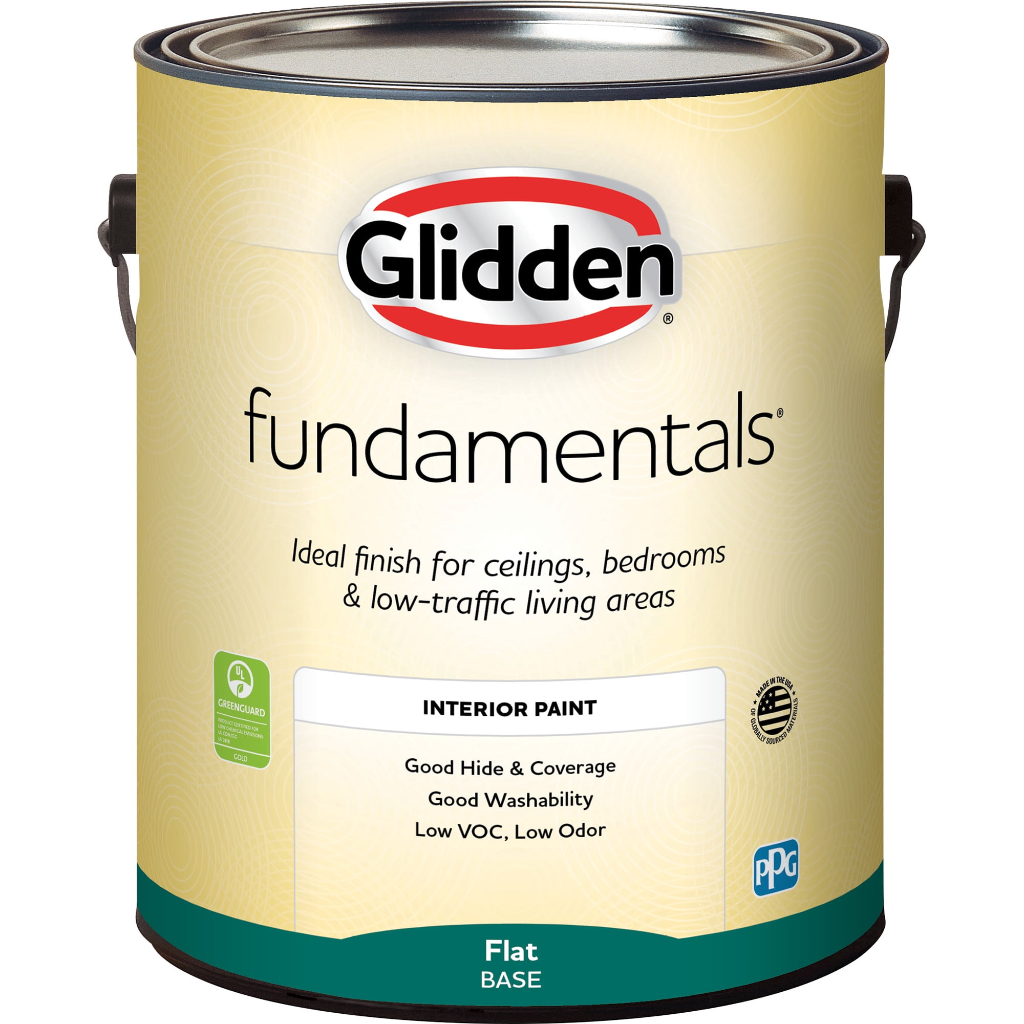 Glidden Fundamentals Tintable Base Flat Interior Paint, 1 Gallon ...