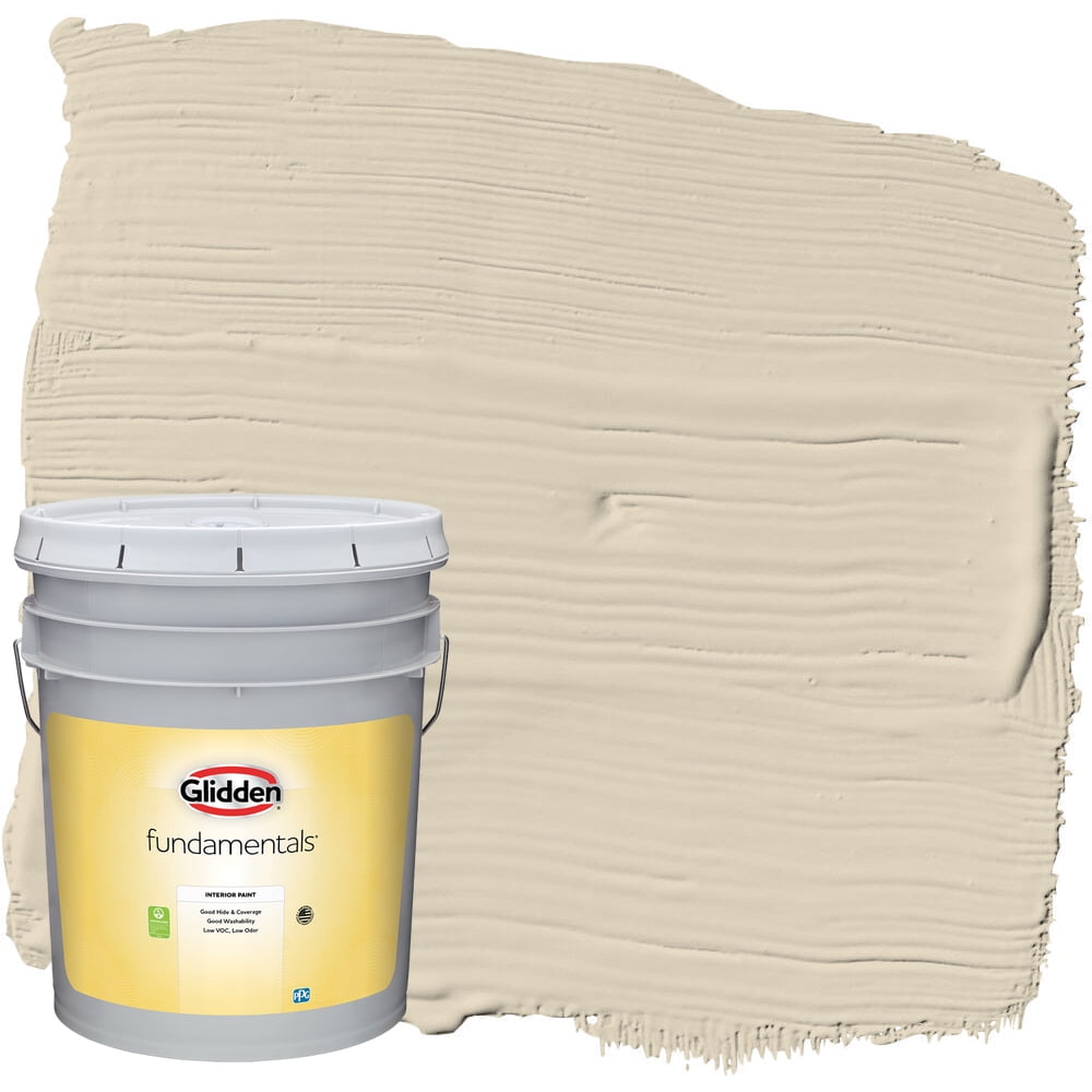 Glidden Fundamentals Interior Paint Toasted Almond / Beige, Flat, 5 ...
