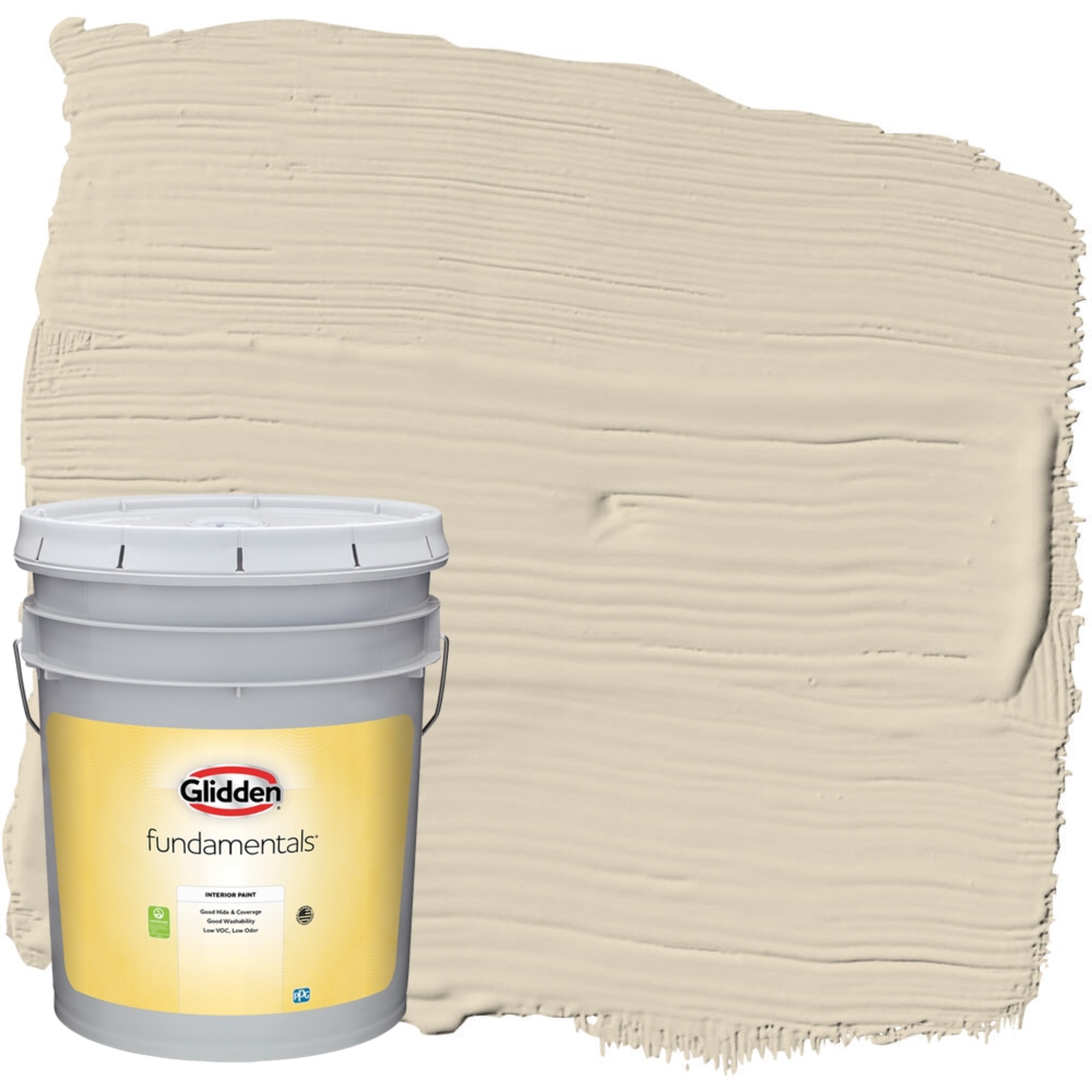 Glidden Fundamentals 5 Gallons Toasted Almond / Beige Temi-Gloss ...