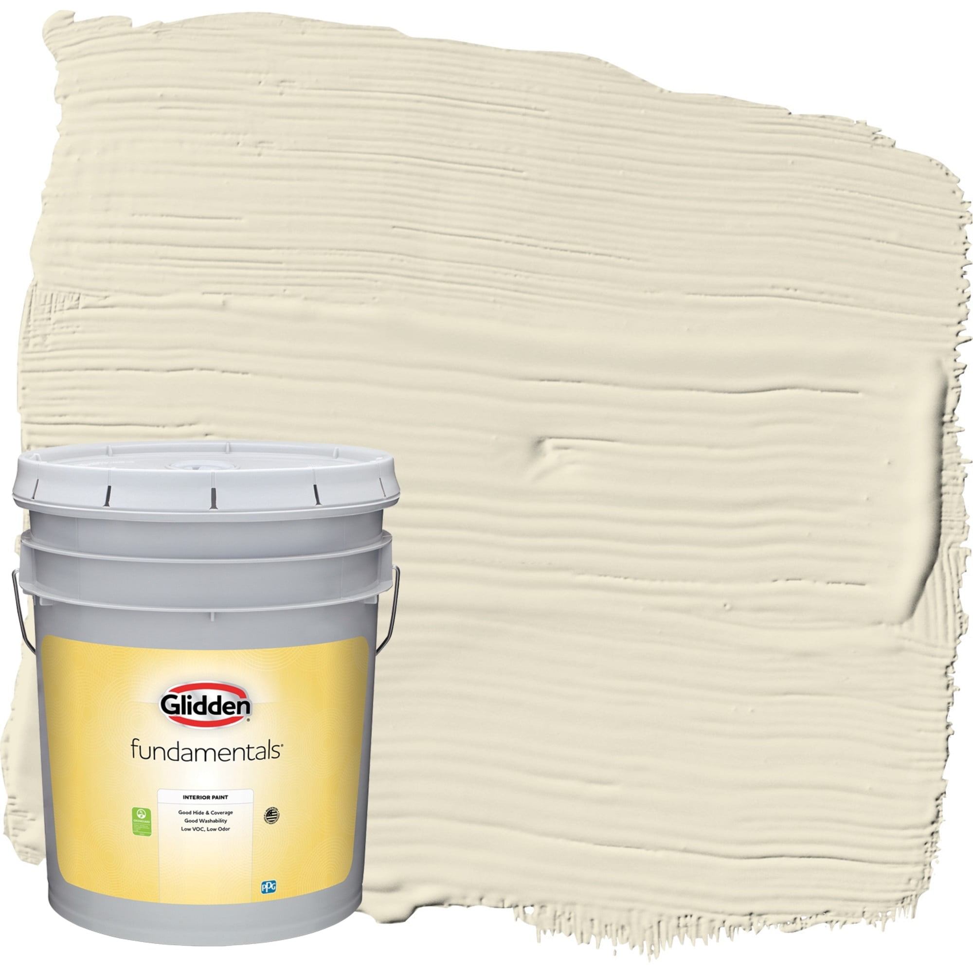 Glidden Fundamentals Interior Paint Vanilla Love / Yellow, Flat, 5 ...