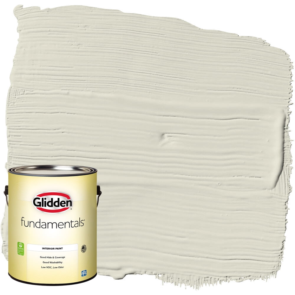 Glidden Fundamentals Interior Paint Veil Of Dusk / Gray, Flat, 1 Gallon ...