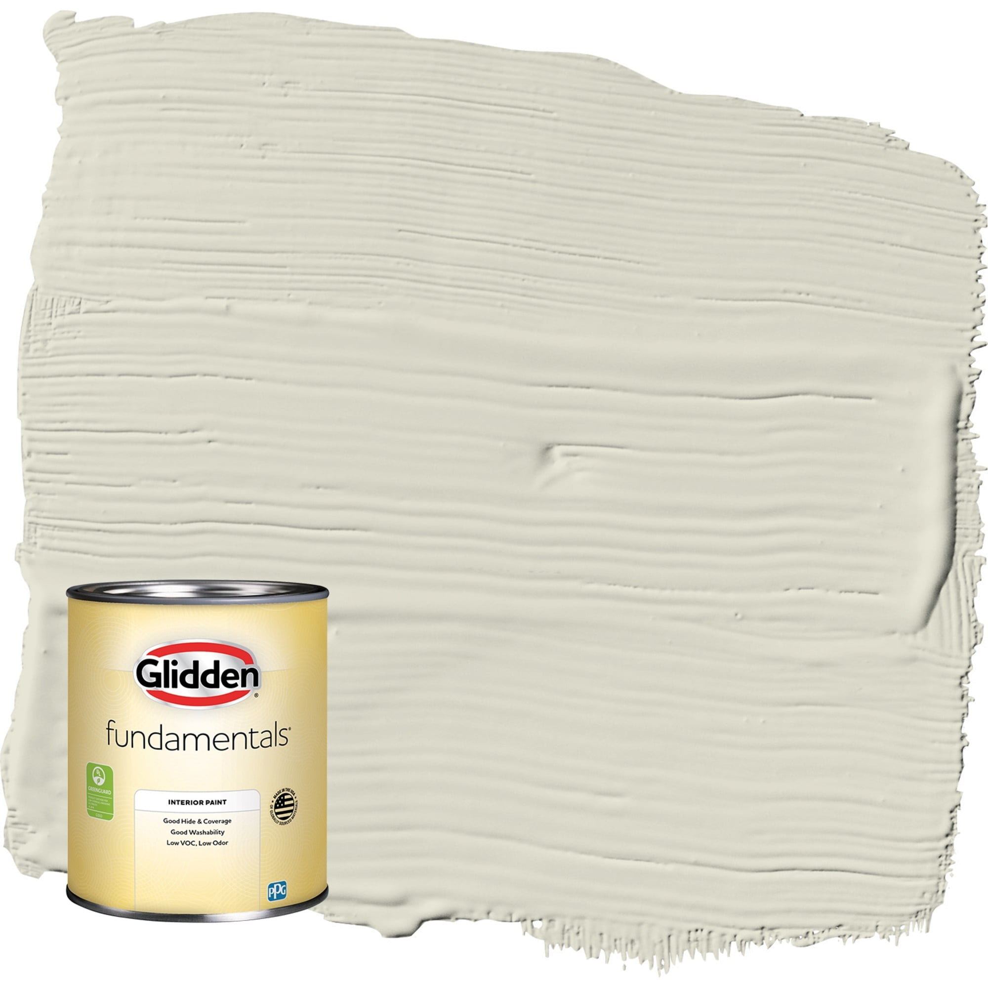 Glidden Fundamentals Veil Of Dusk / Gray, Flat Interior Paint, 1 Quart ...