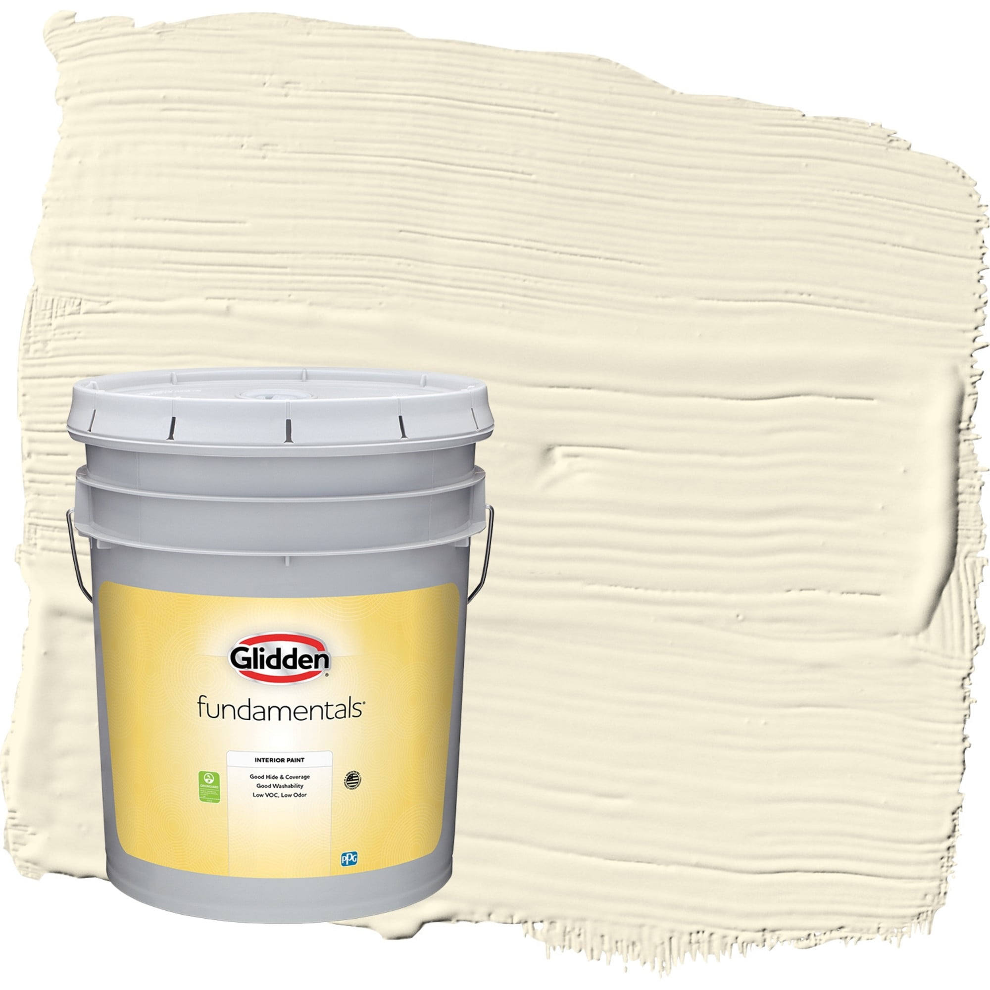 Glidden Fundamentals Mesa Beige / Yellow, Flat Interior Paint, 5 Gallon ...