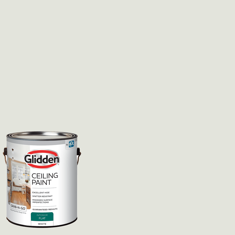 Glidden Grab N Go Interior Ceiling Paint Flat White 1 Gallon