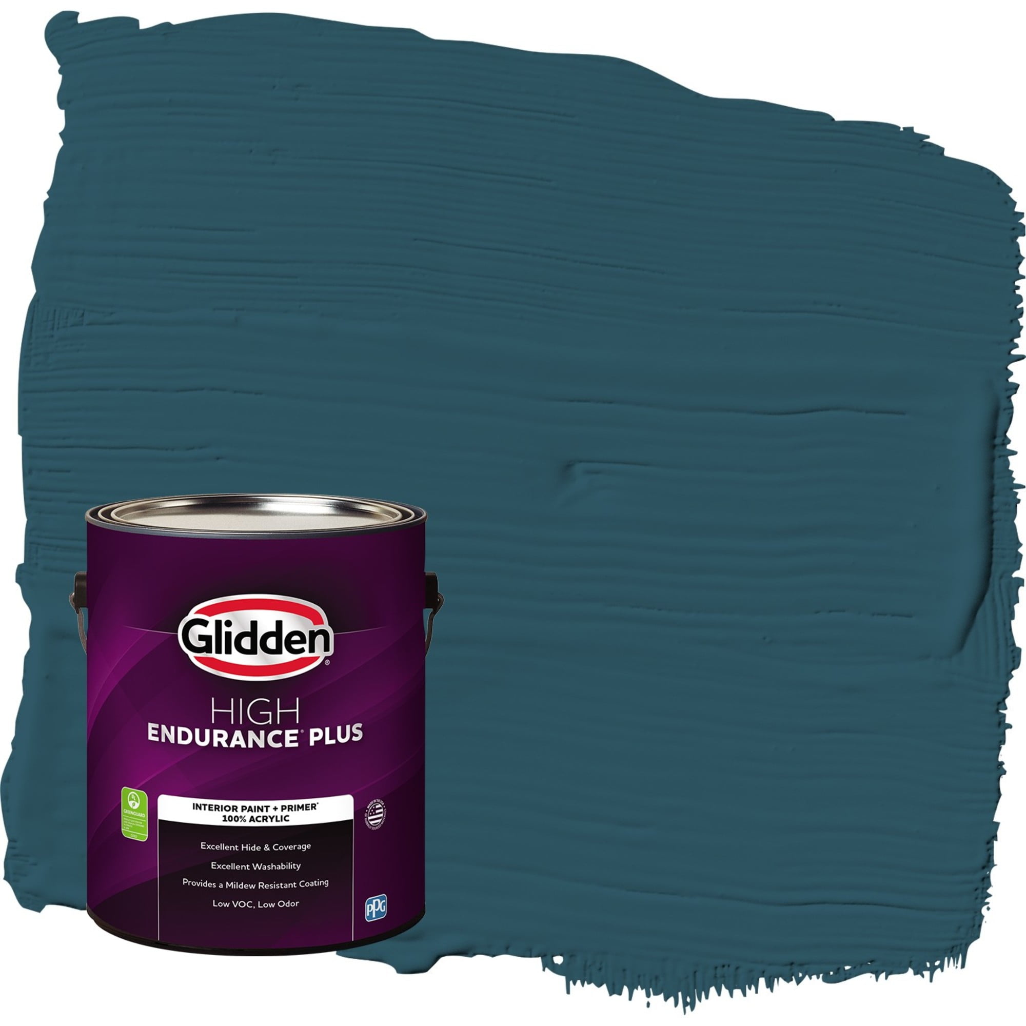 Glidden HEP Blue Bayberry / Green Semi-Gloss Interior Paint with Primer ...