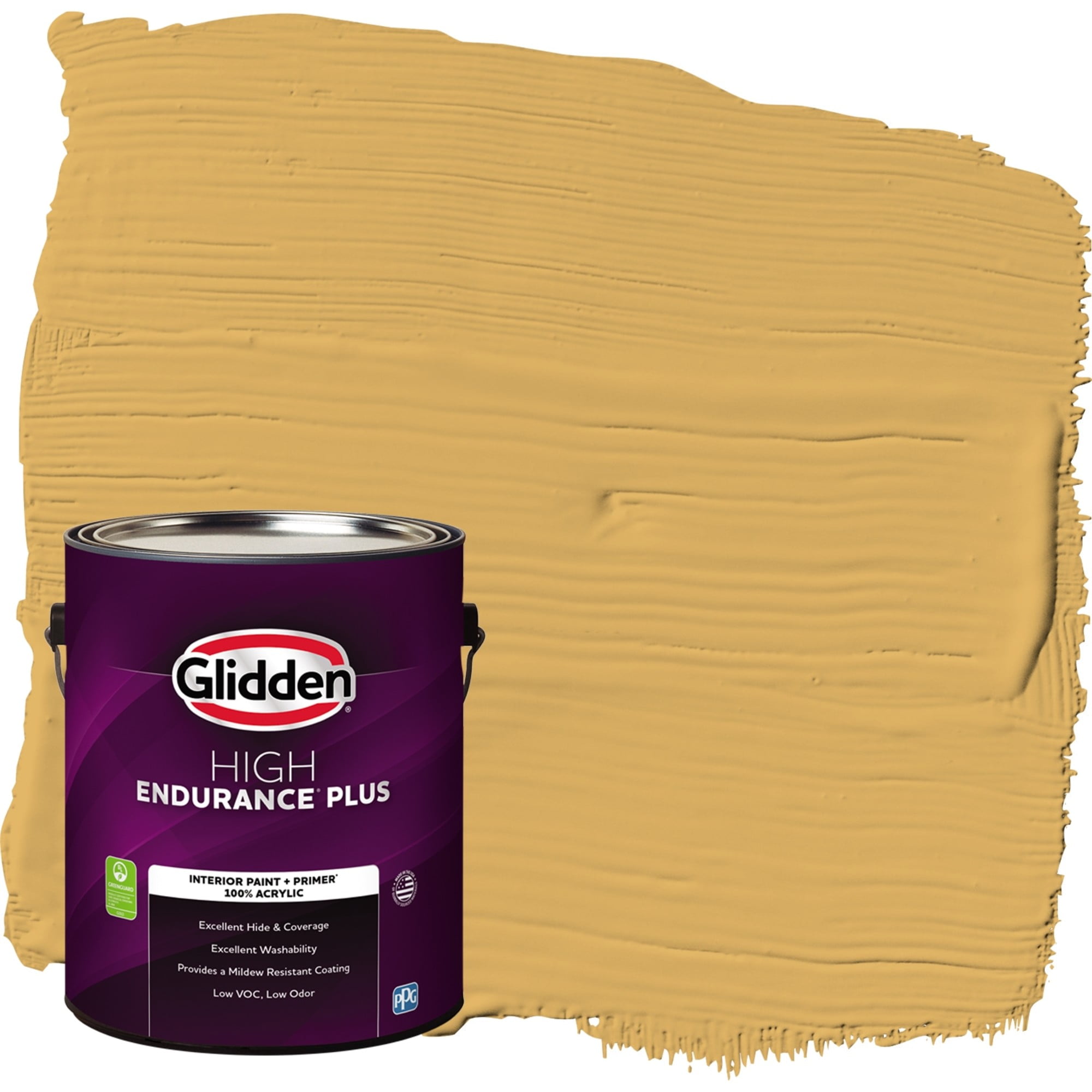 Glidden HEP 1 Gallon Butterscotch Bliss / Yellow Semi-Gloss Interior ...