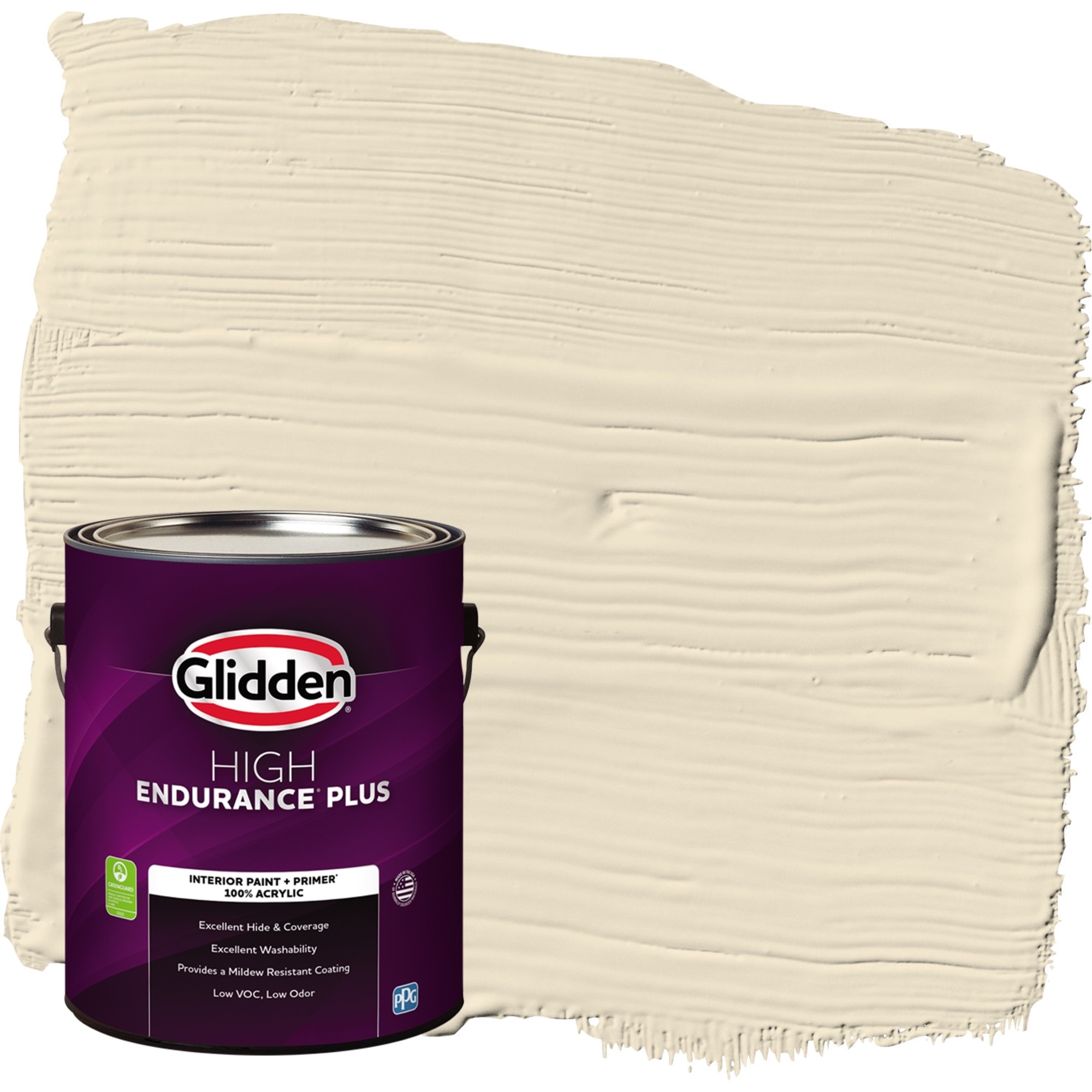 Glidden HEP 1 Gallon Heavy Cream / Beige Semi-Gloss Interior Paint with ...
