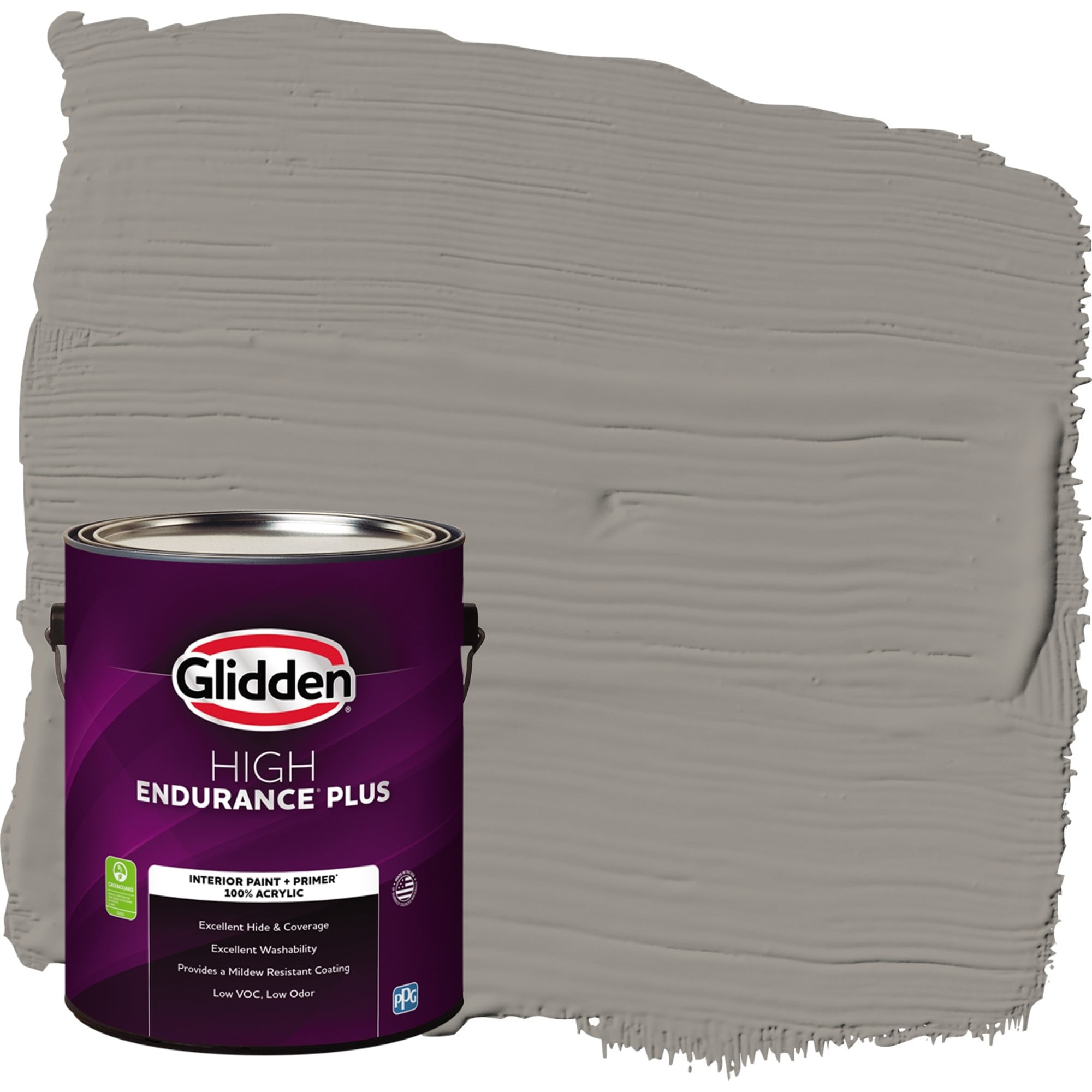 Glidden HEP 1 Gallon Lazy Afternoon / Gray Semi-Gloss Interior Paint ...