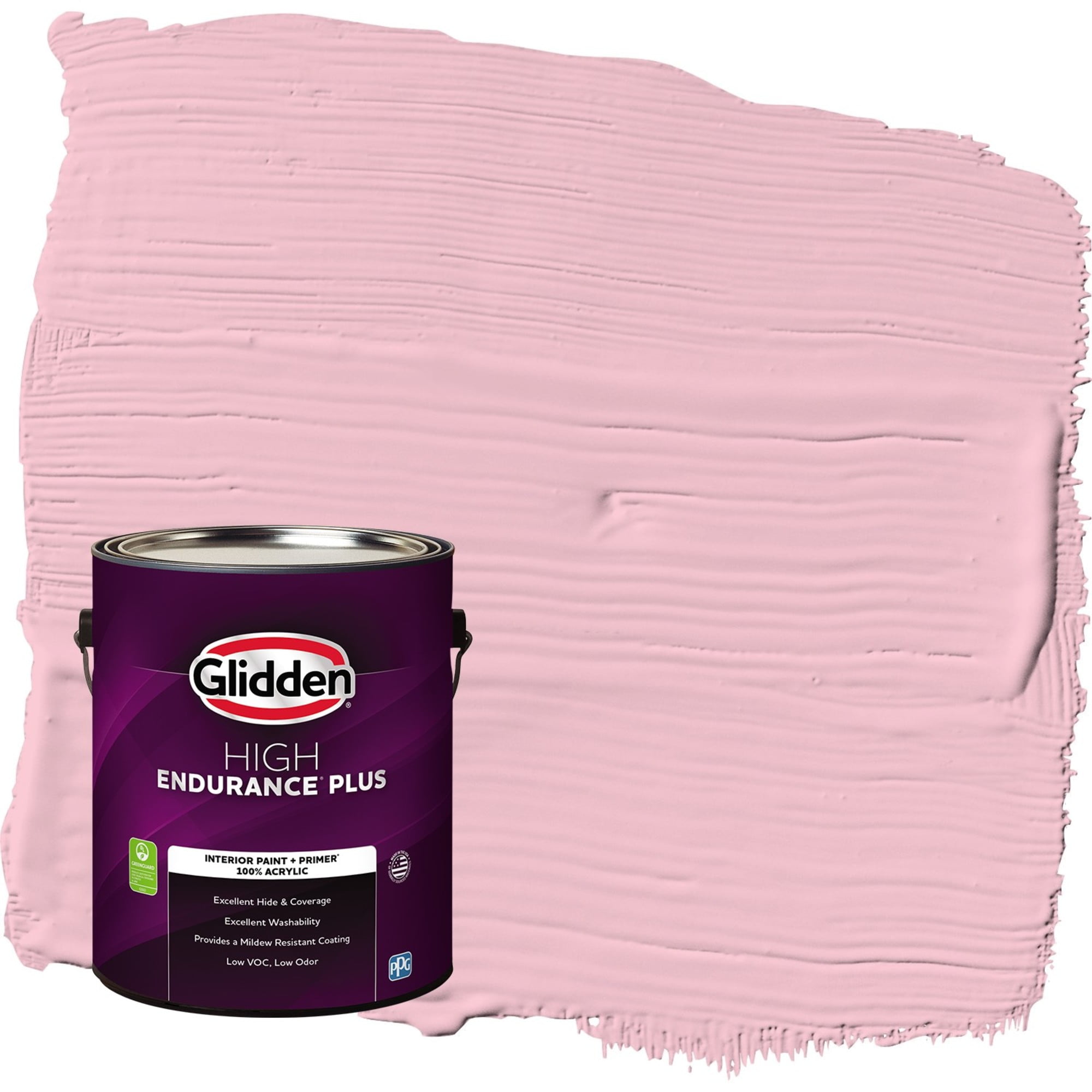 Glidden HEP Rose Melody / Pink, Semi-Gloss Interior Paint with Primer ...