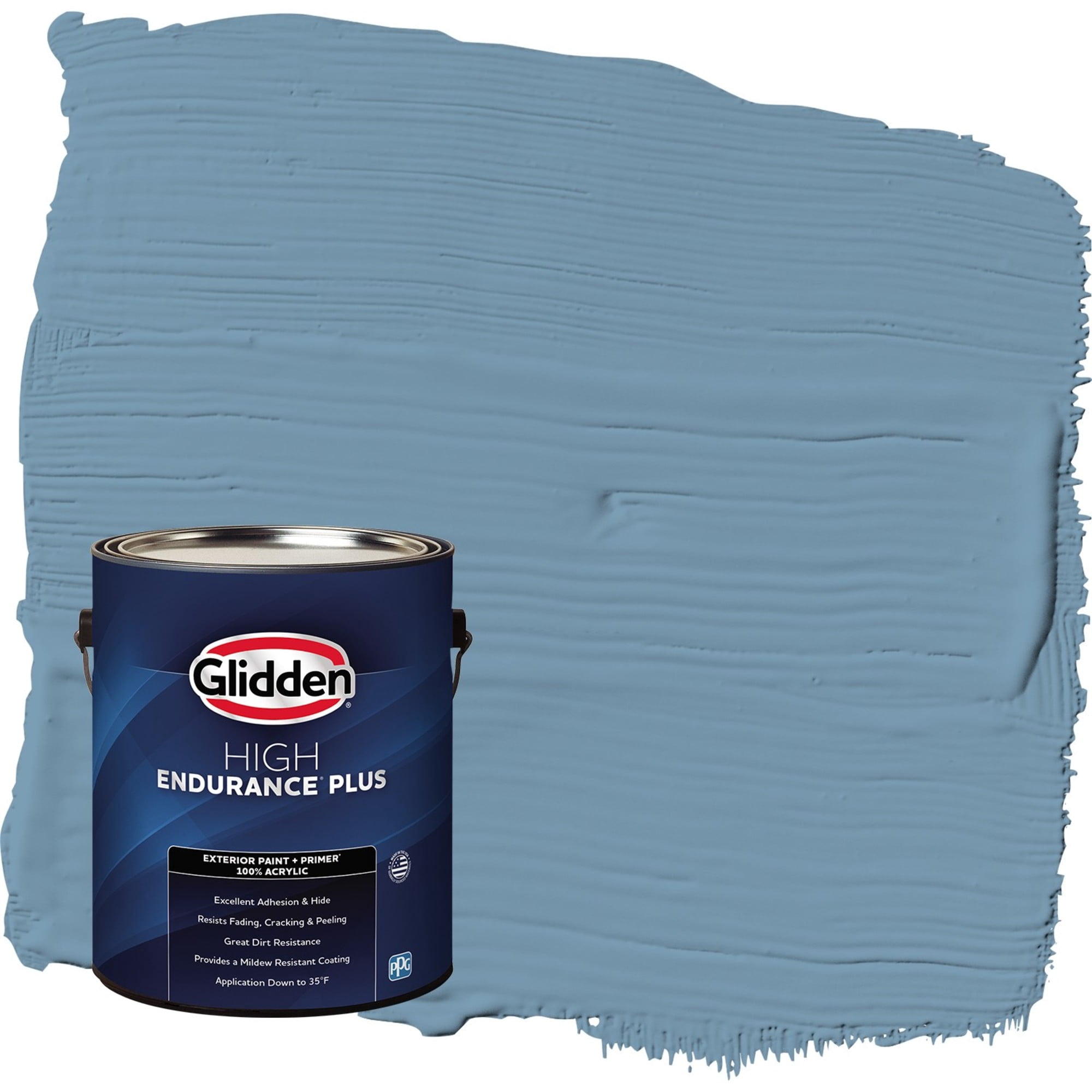 Glidden HEP American Anthem / Blue Semi-Gloss Exterior Paint with ...