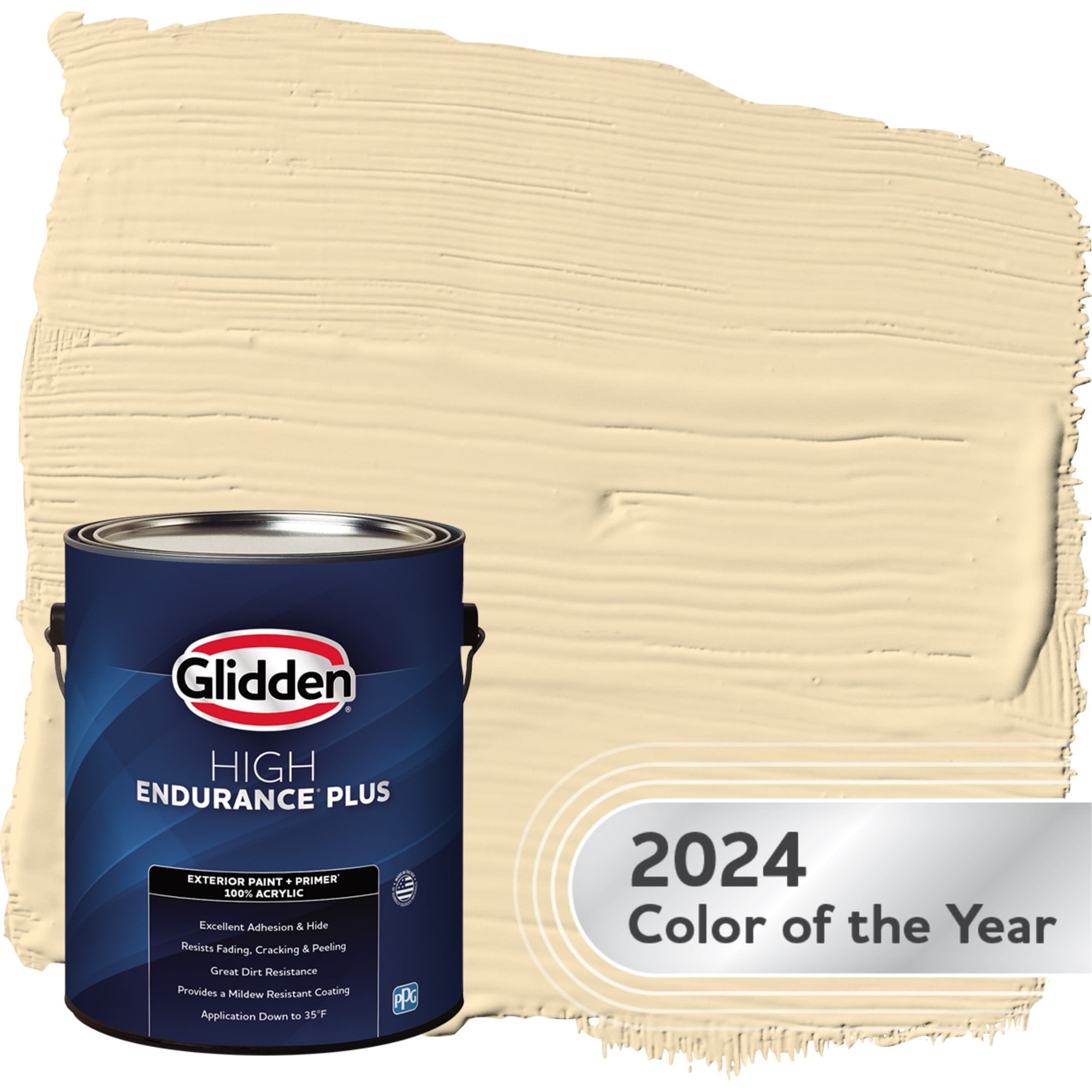 Glidden HEP 1 Gallon Semi-Gloss Limitless / Yellow Exterior Paint with ...