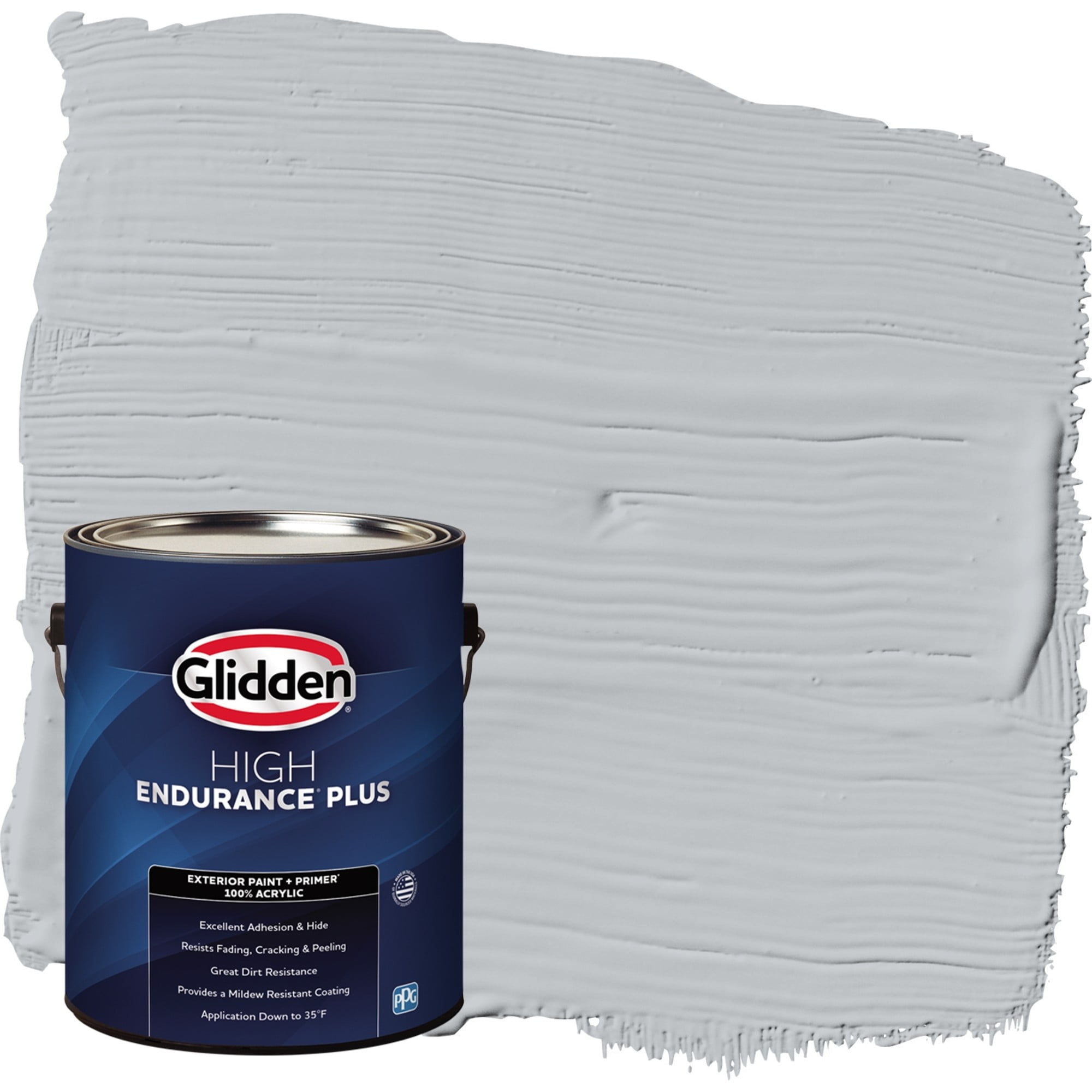 Glidden HEP 1 Gallon Semi-Gloss Train / Gray Exterior Paint with Primer ...