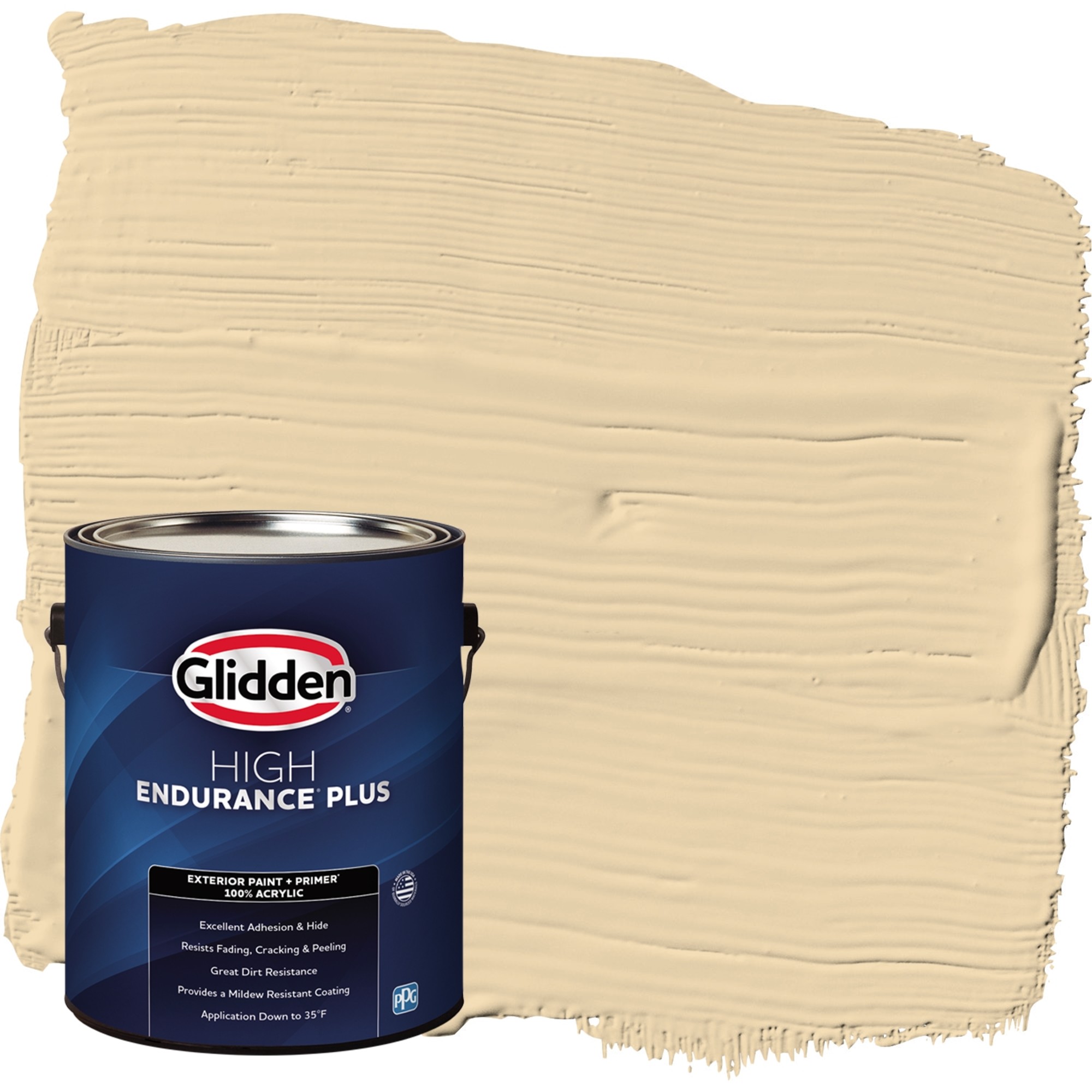 Glidden HEP 1 Gallon Semi-Gloss Tuscan Bread / Beige Exterior Paint ...