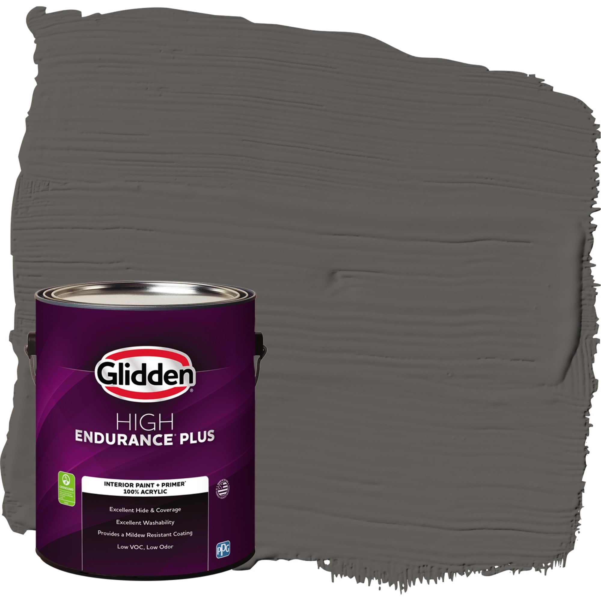 Glidden HEP 1 Gallon Stone's Throw / Gray Semi-Gloss Interior Paint ...