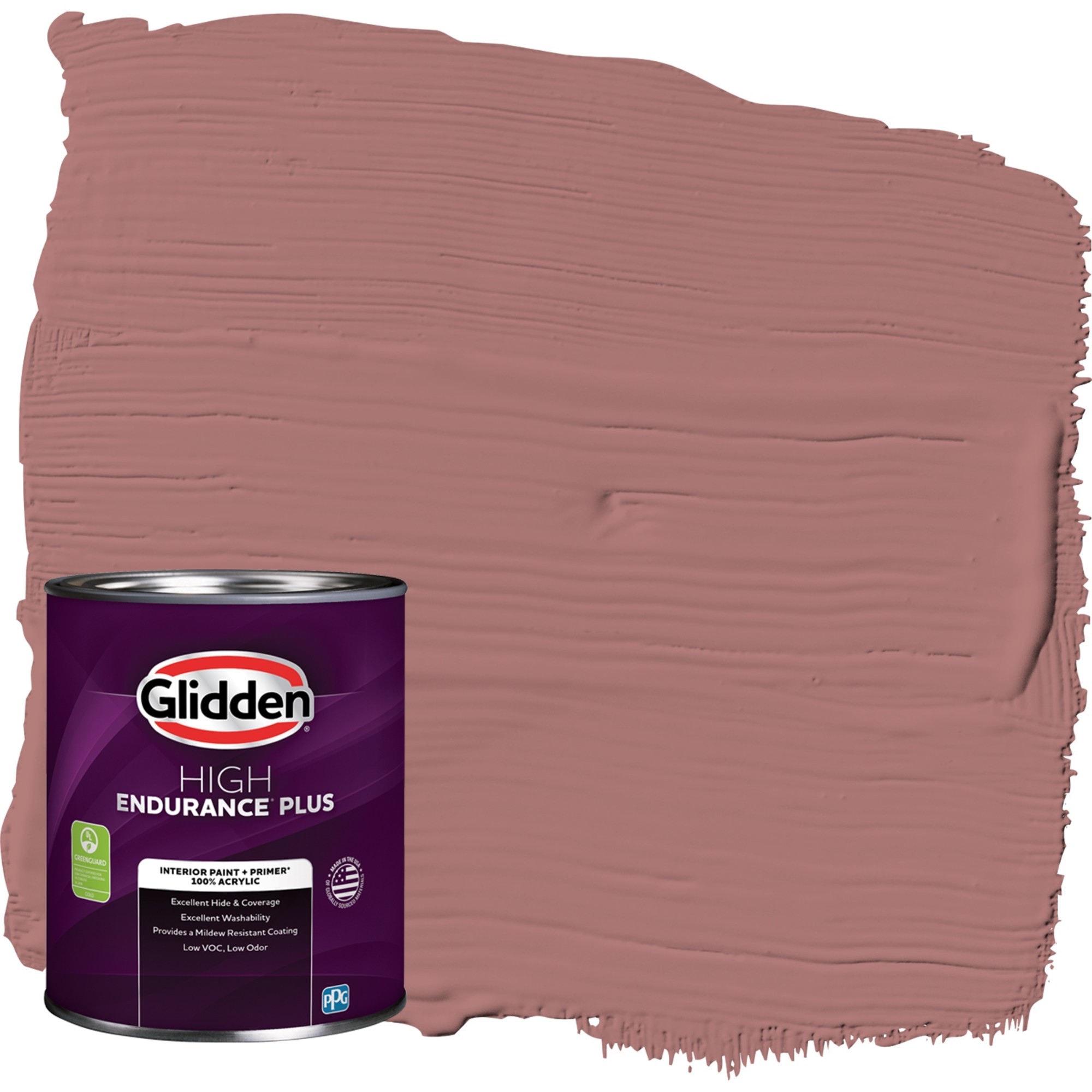 Glidden HEP 1 Quart Cinnamon Diamonds / Rose Pink Semi-Gloss Interior ...
