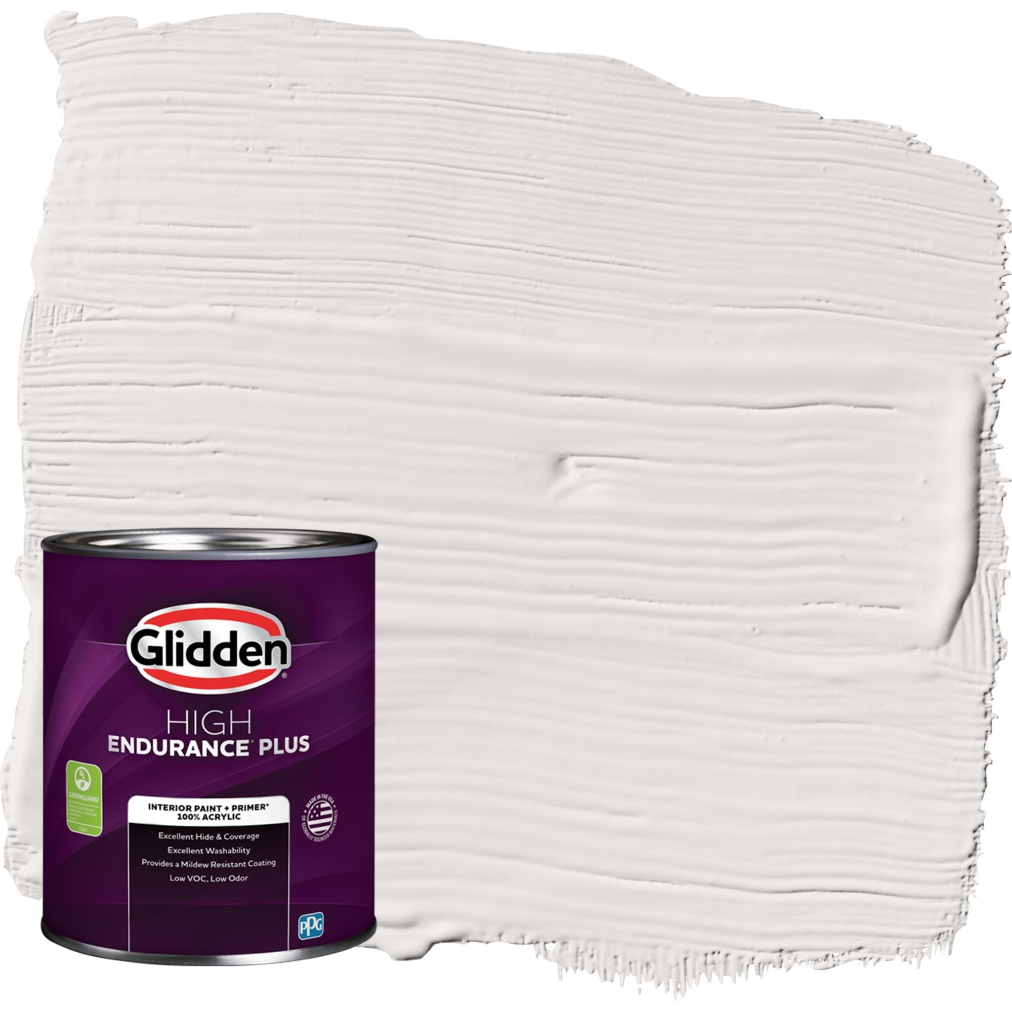 Glidden HEP 1 Quart Dusky Dawn / Grey Semi-Gloss Interior Paint with ...