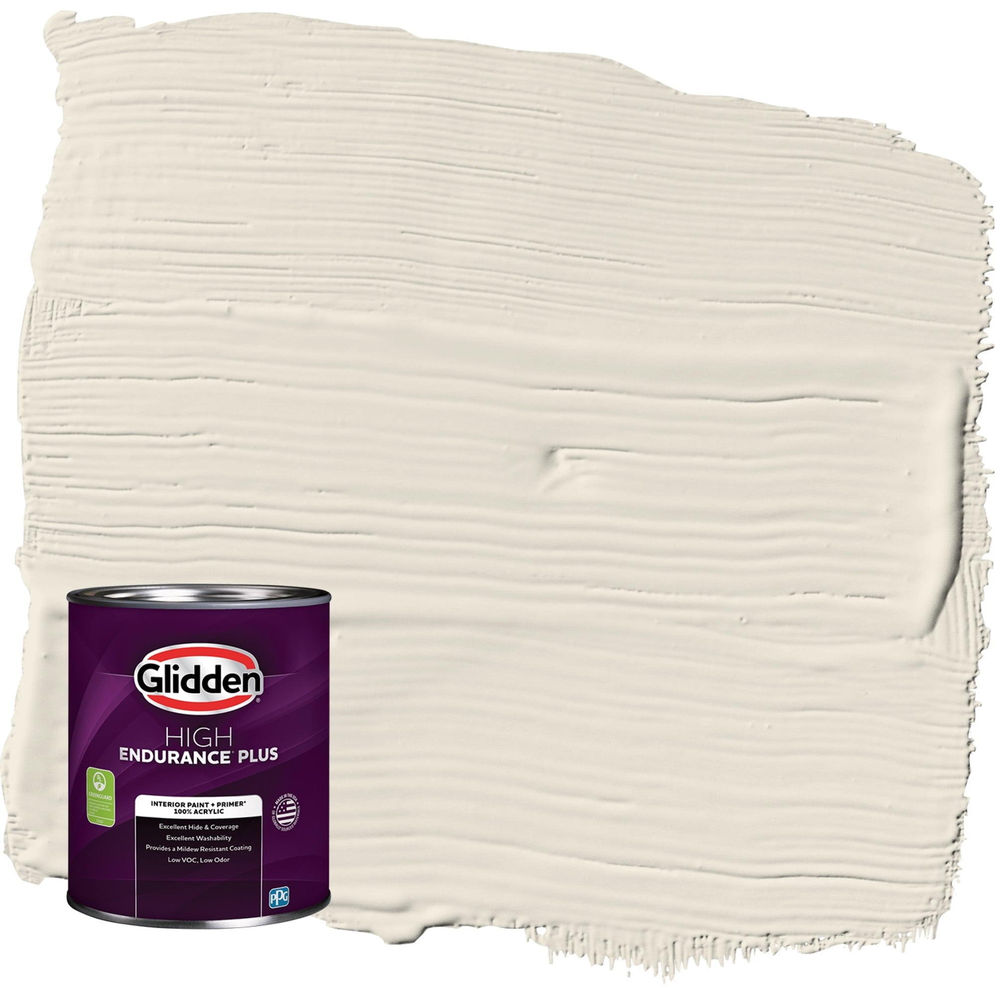 Glidden HEP Focus / Off White Semi-Gloss Interior Paint with Primer, 1 ...