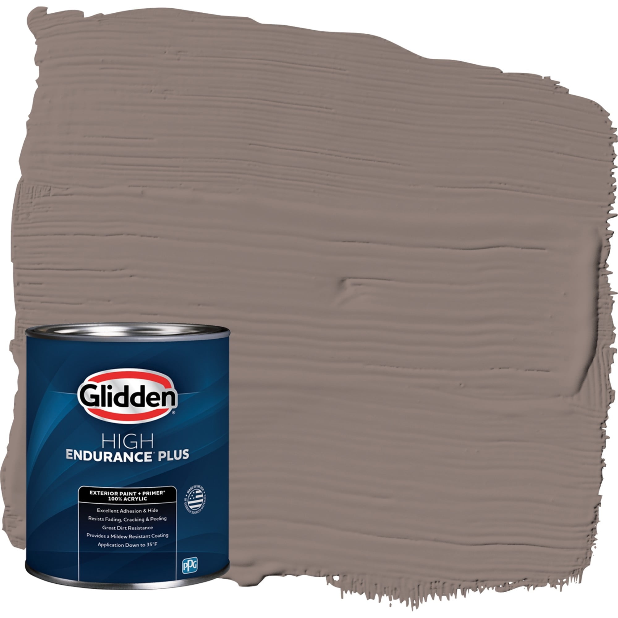 Glidden HEP 1 Quart Semi-Gloss Cinnamon Toast / Brown Exterior Paint ...