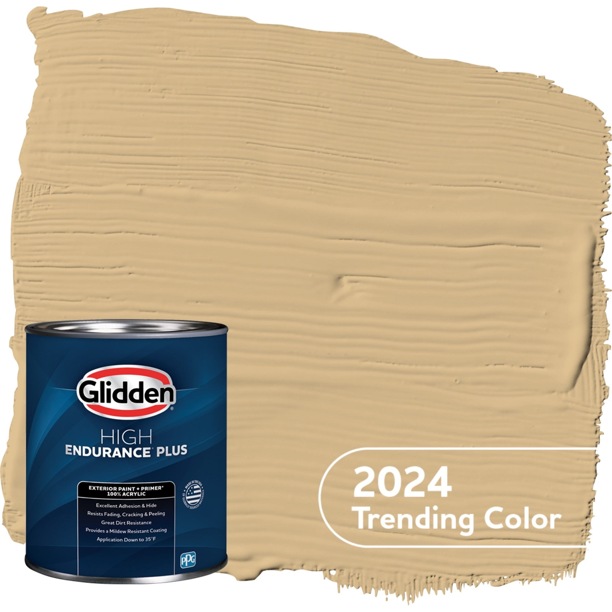Glidden HEP 1 Quart Semi-Gloss Craftsman Gold / Yellow Exterior Paint ...
