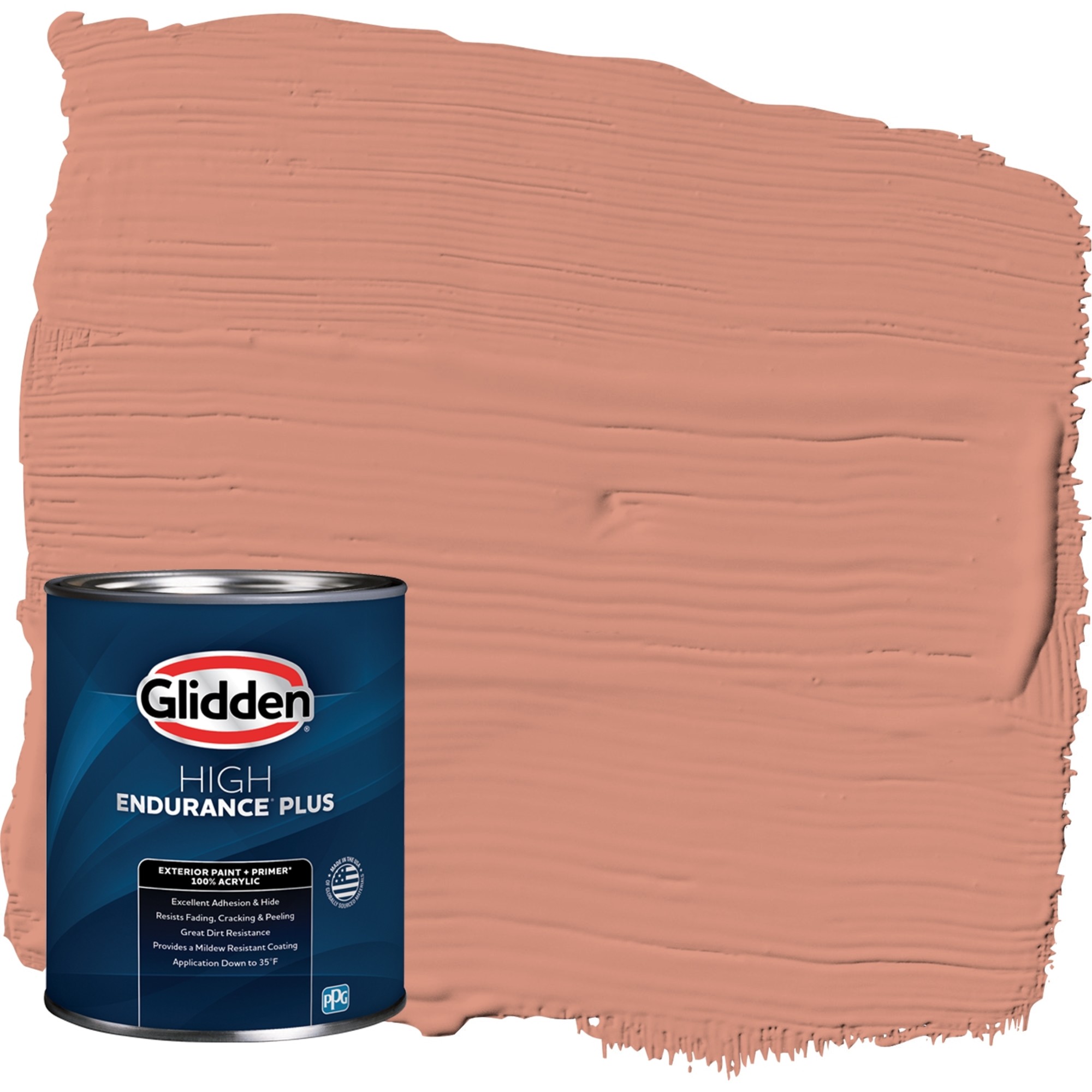 Glidden HEP 1 Quart Semi-Gloss Orange Essential / Orange Exterior Paint ...