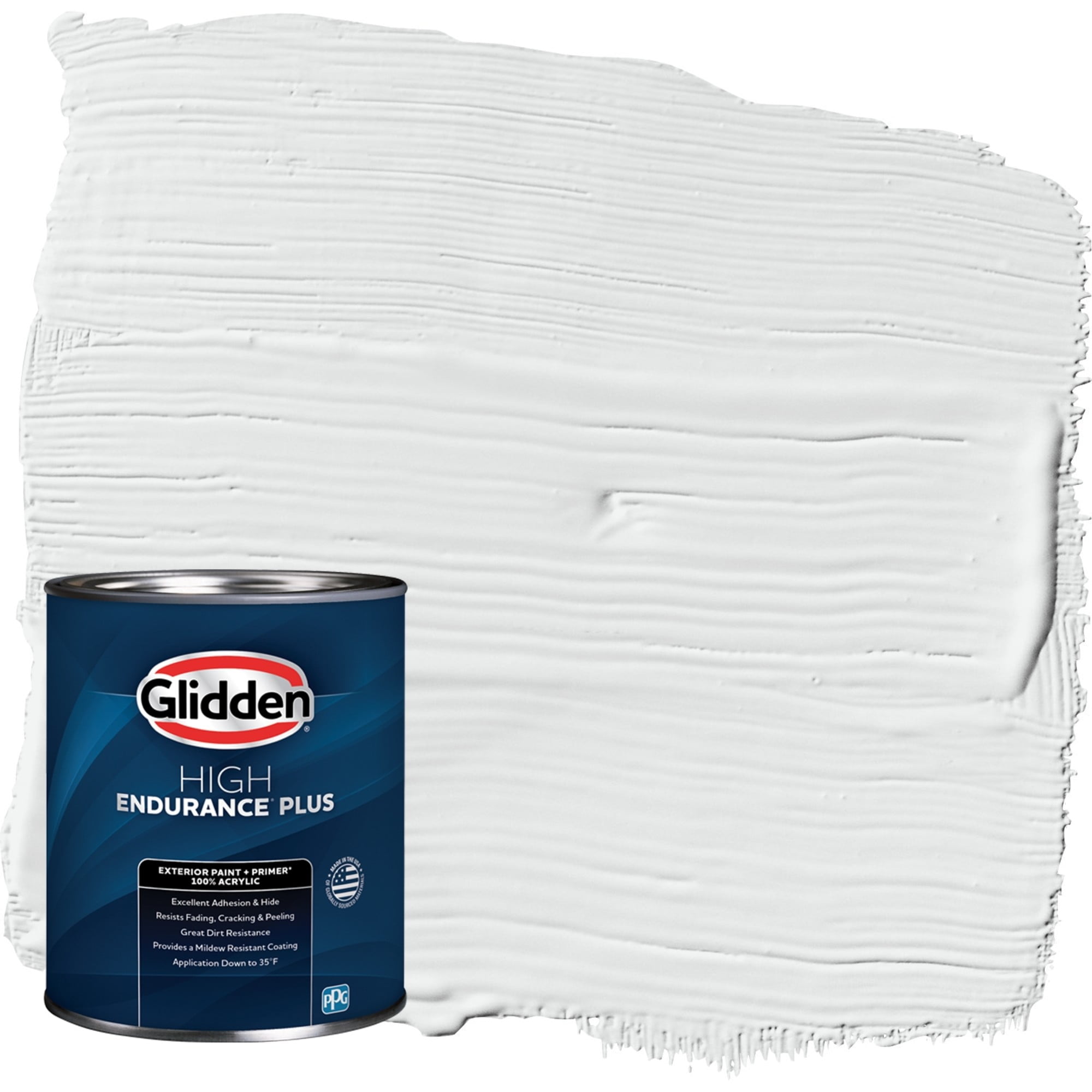 Glidden HEP 1 Quart Semi-Gloss Radisson / White Exterior Paint with ...
