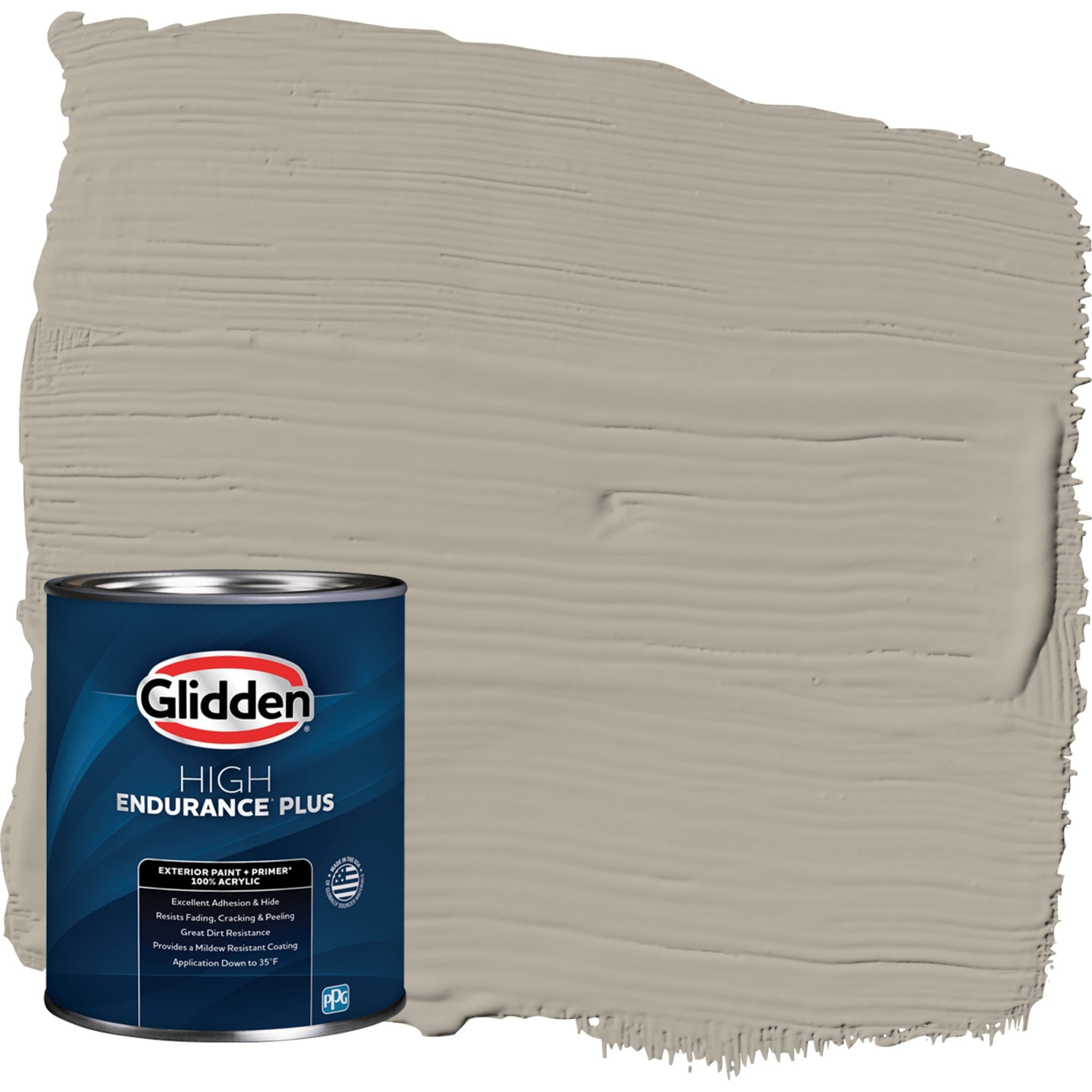 Glidden HEP 1 Quart Semi-Gloss Sharkskin / Gray Exterior Paint with ...