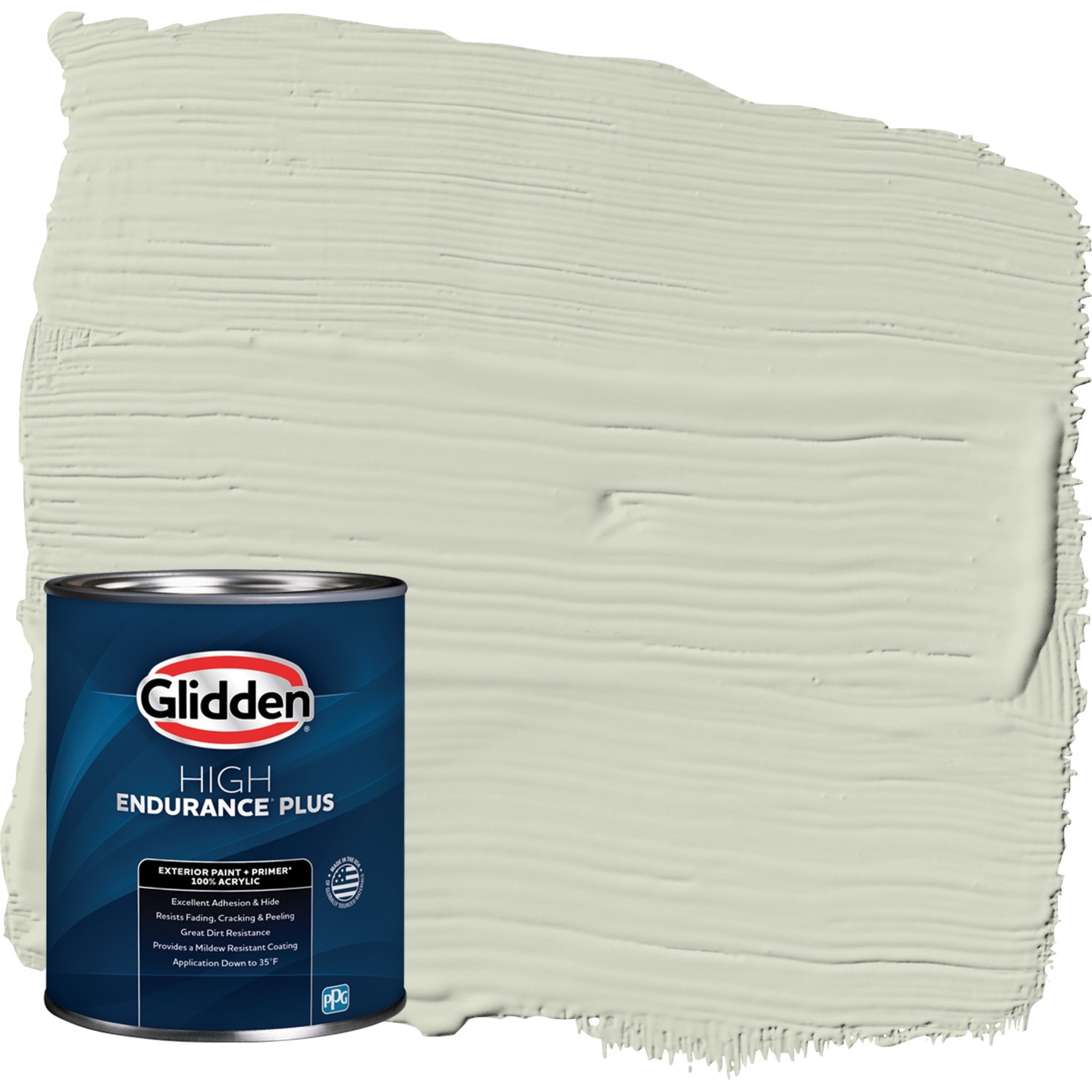 Glidden HEP 1 Quart Semi-Gloss White Sage / Green Exterior Paint with ...
