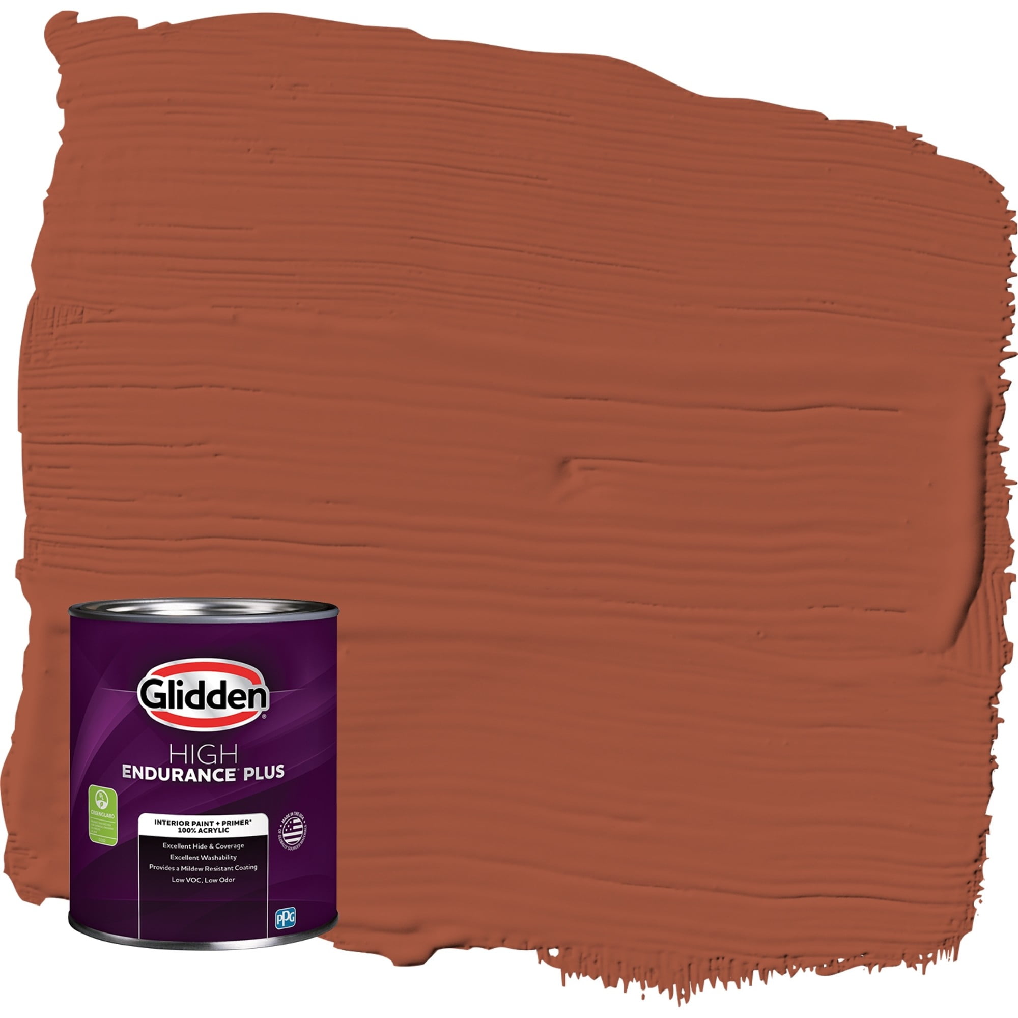 Glidden HEP Ancient Copper / Orange Eggshell Interior Paint with Primer ...