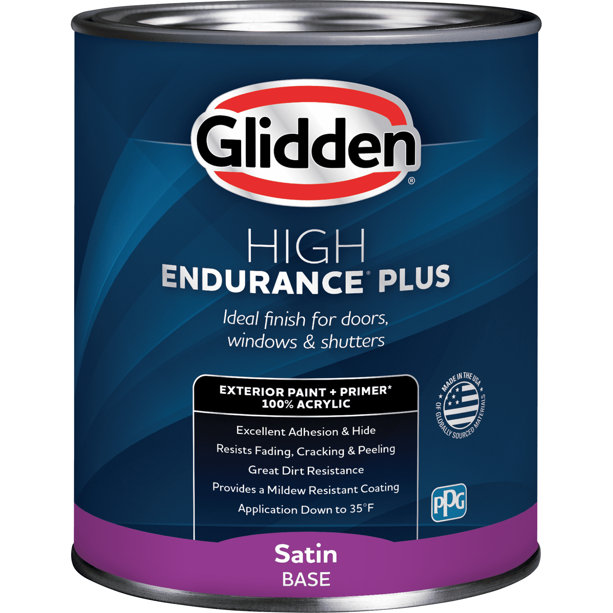Glidden HEP Exterior Paint + Primer All-In-One, Tintable, Satin, 1 ...
