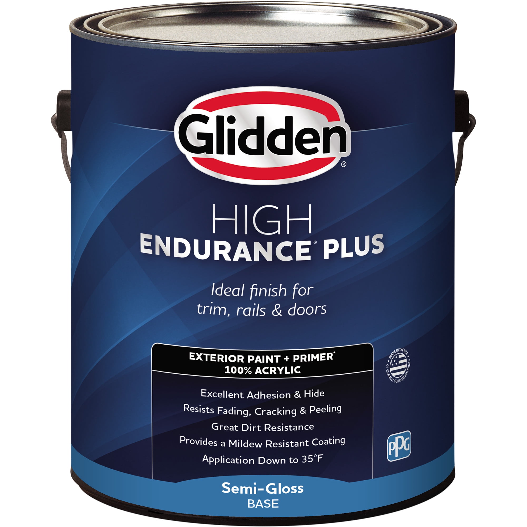 Glidden HEP Exterior Paint & Primer Aqua Whisper / Blue, Semi Gloss, 1 ...