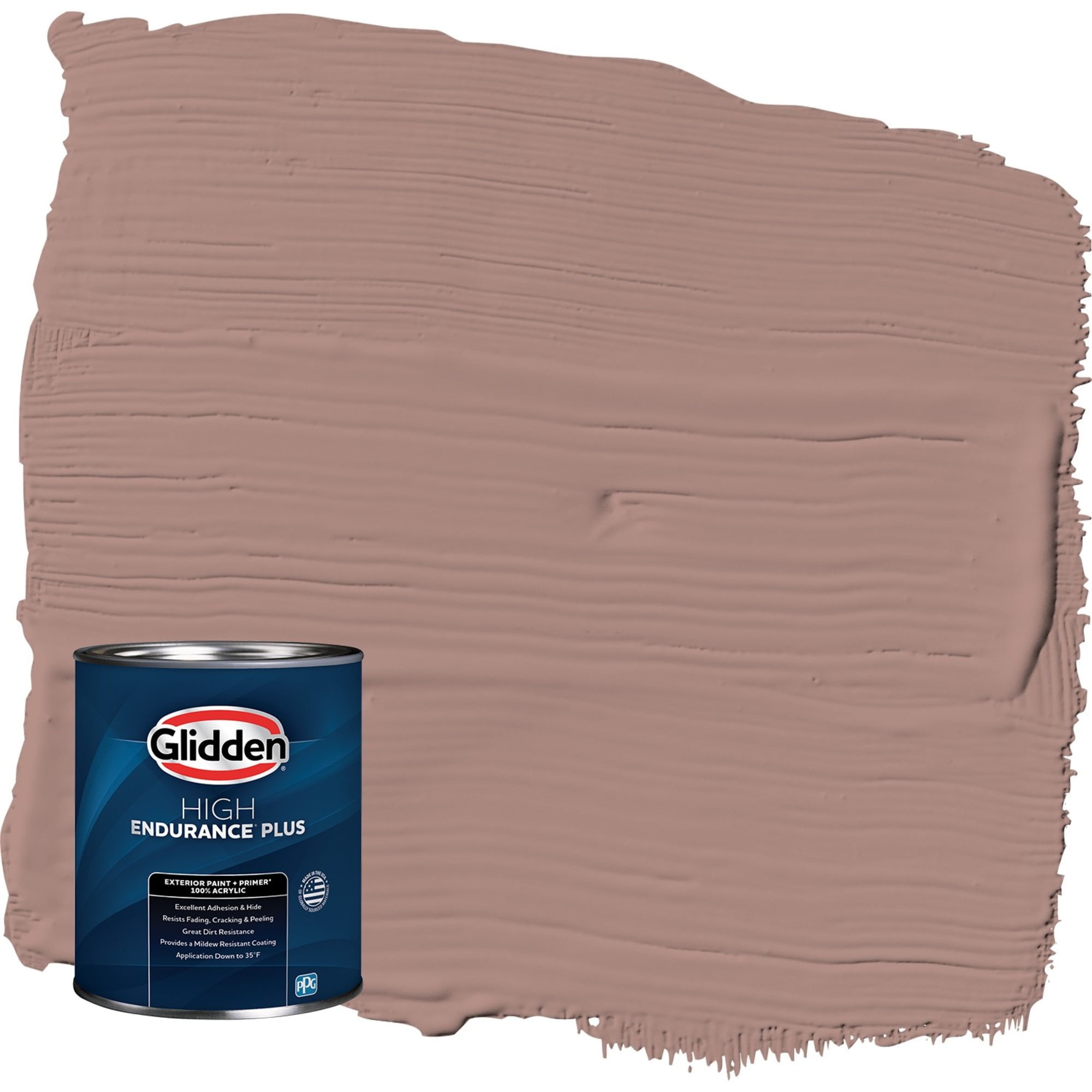 Glidden HEP Bedford Brown / Red Semi-Gloss Exterior Paint with Primer ...
