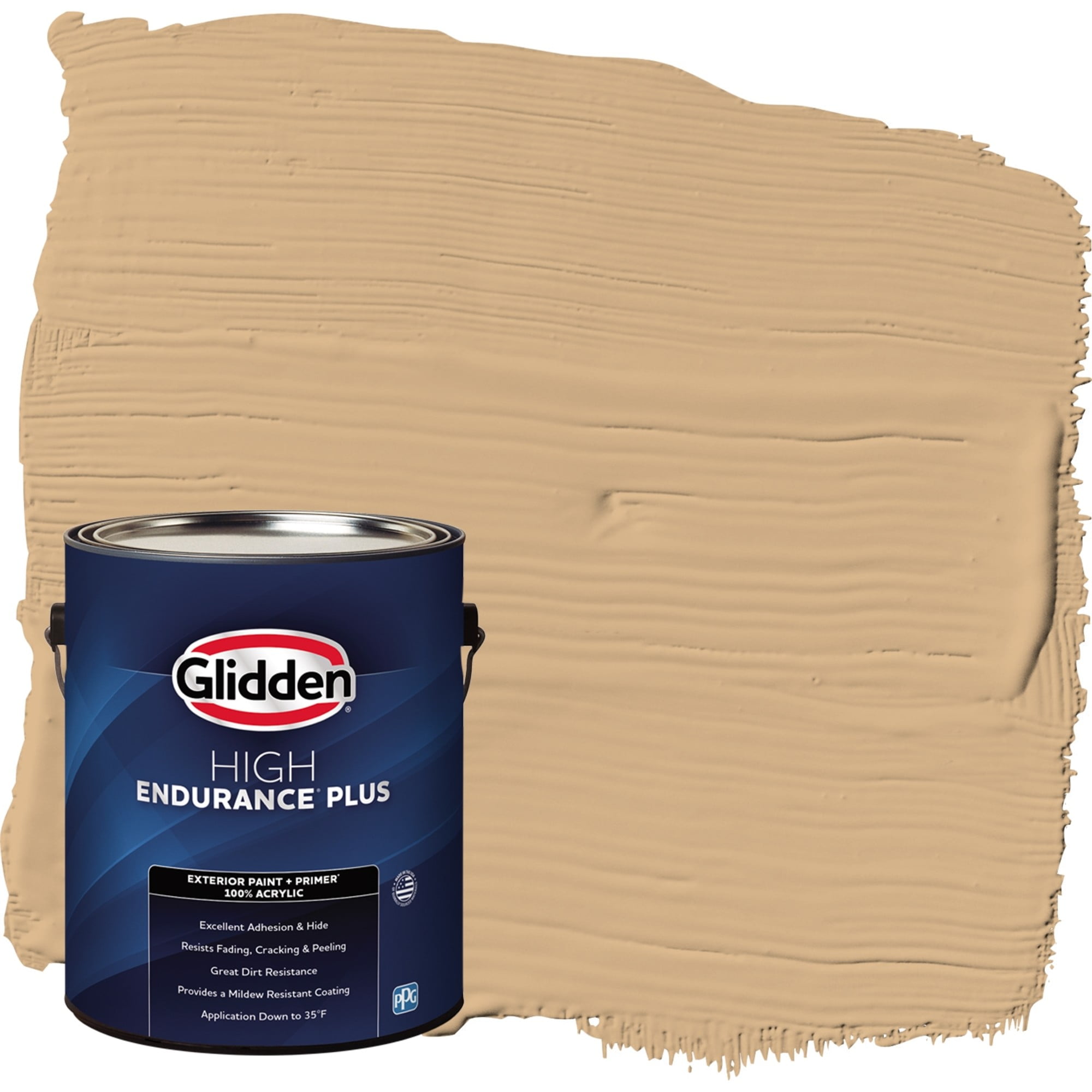 Glidden HEP Exterior Paint & Primer Cracker Bitz / Beige, Semi Gloss, 1 ...