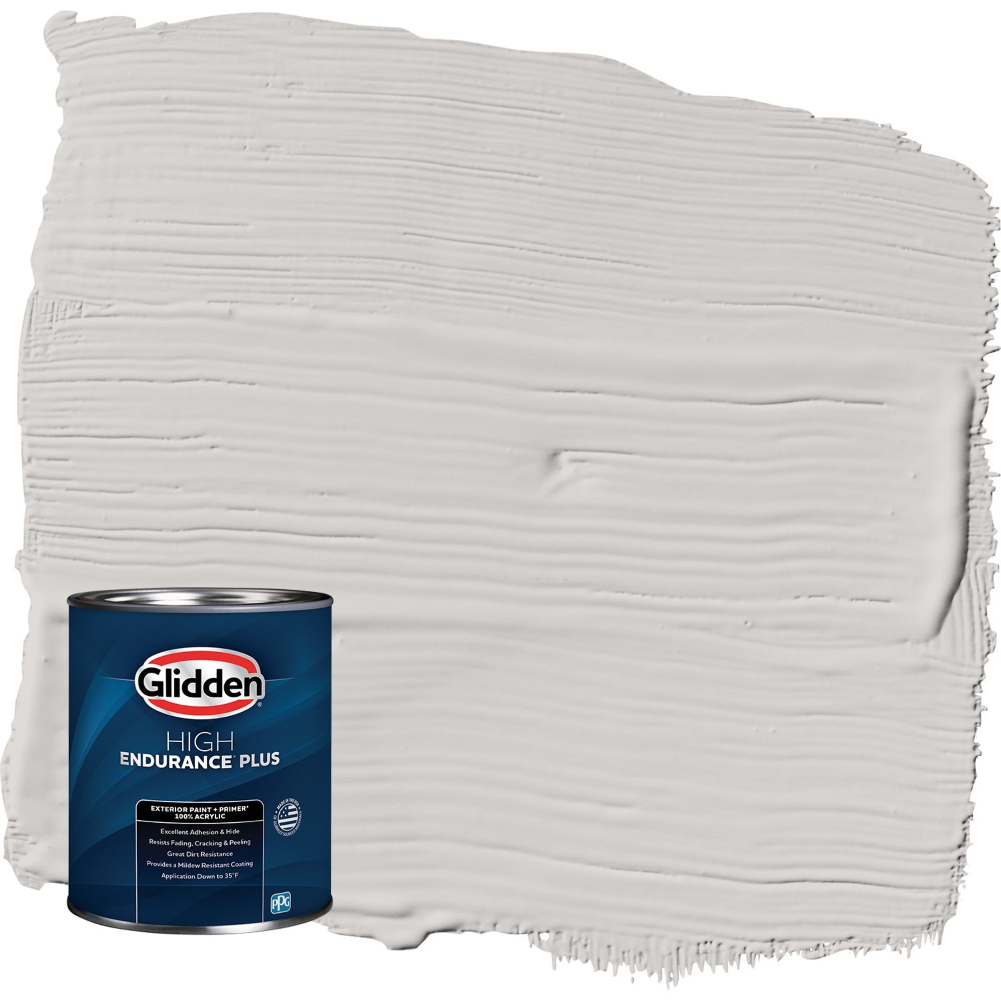 Glidden HEP Elusion / Grey Semi-Gloss Exterior Paint with Primer, 1 ...