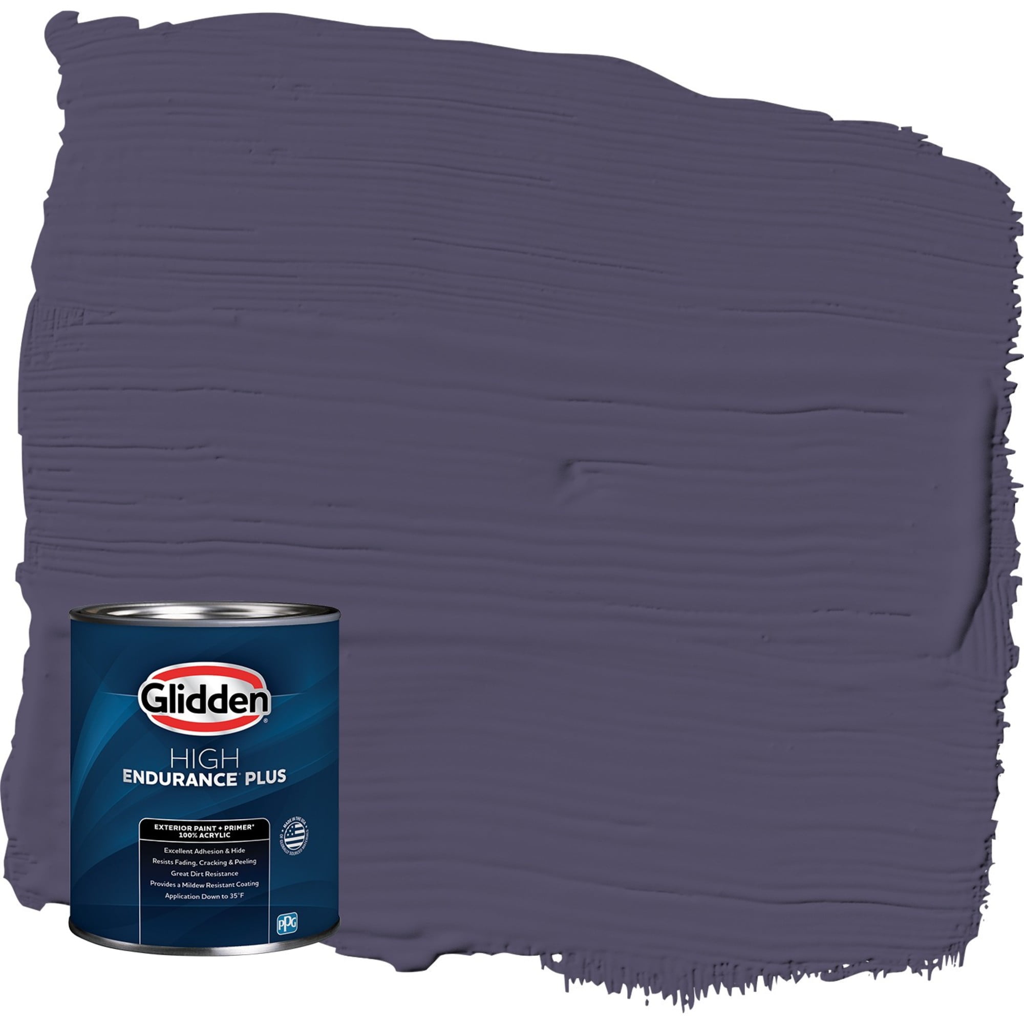 Glidden HEP Magic Spell / Purple Satin Exterior Paint with Primer, 1 ...
