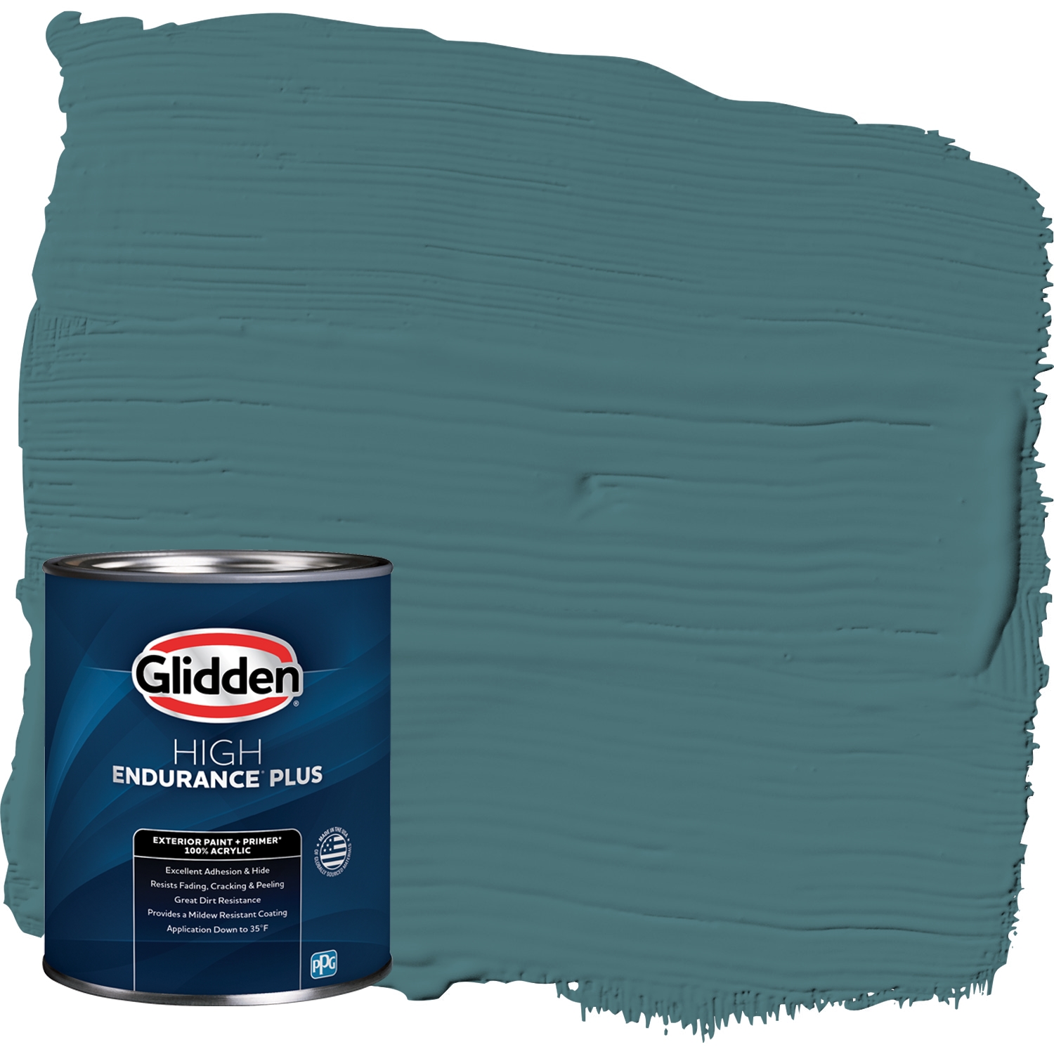 Glidden HEP Exterior Paint + Primer Semi-Gloss, Vining Ivy / Green, 1 ...
