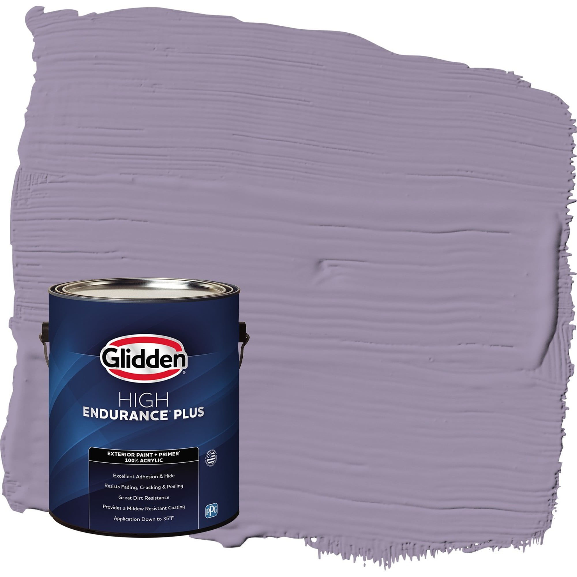 Glidden HEP Smoky Grape / Purple Flat Exterior Paint with Primer, 1 ...