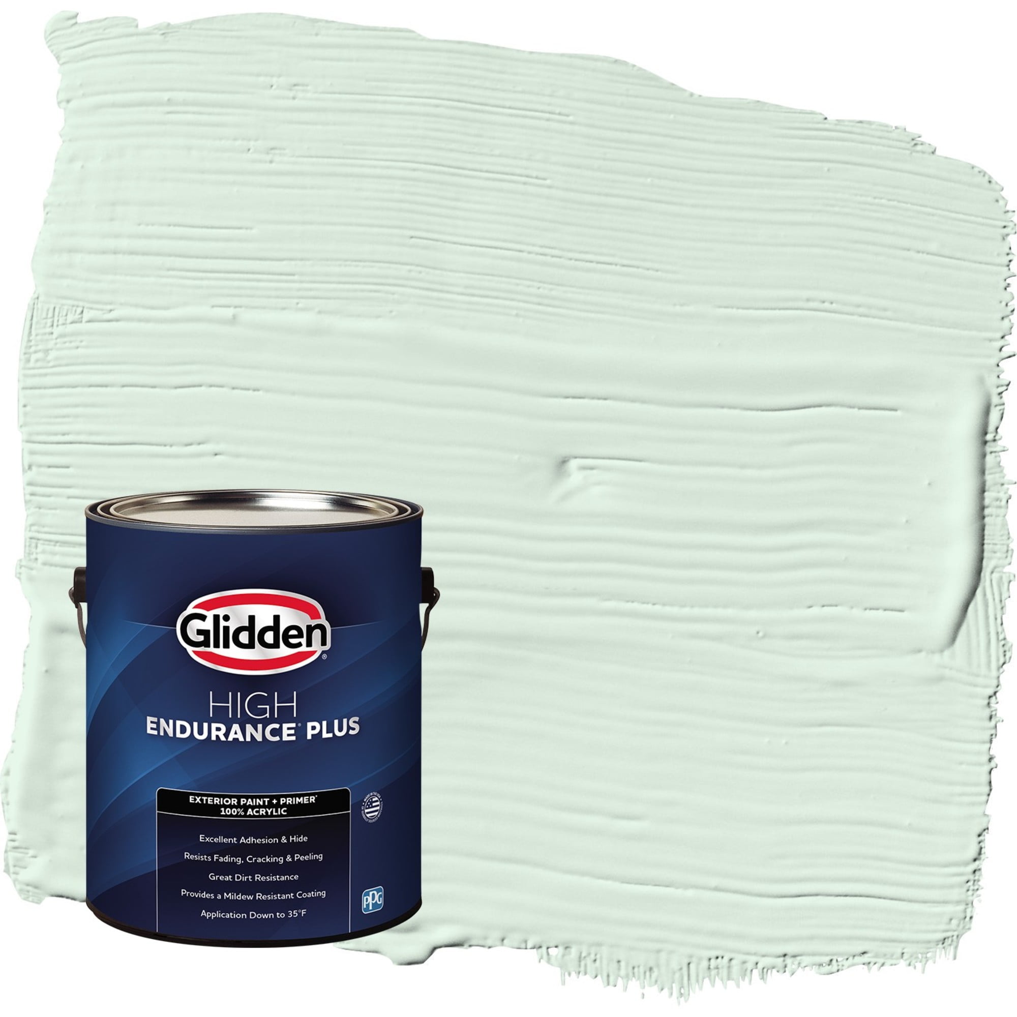 Glidden HEP Tint of Green / Green Satin Exterior Paint with Primer, 1 ...