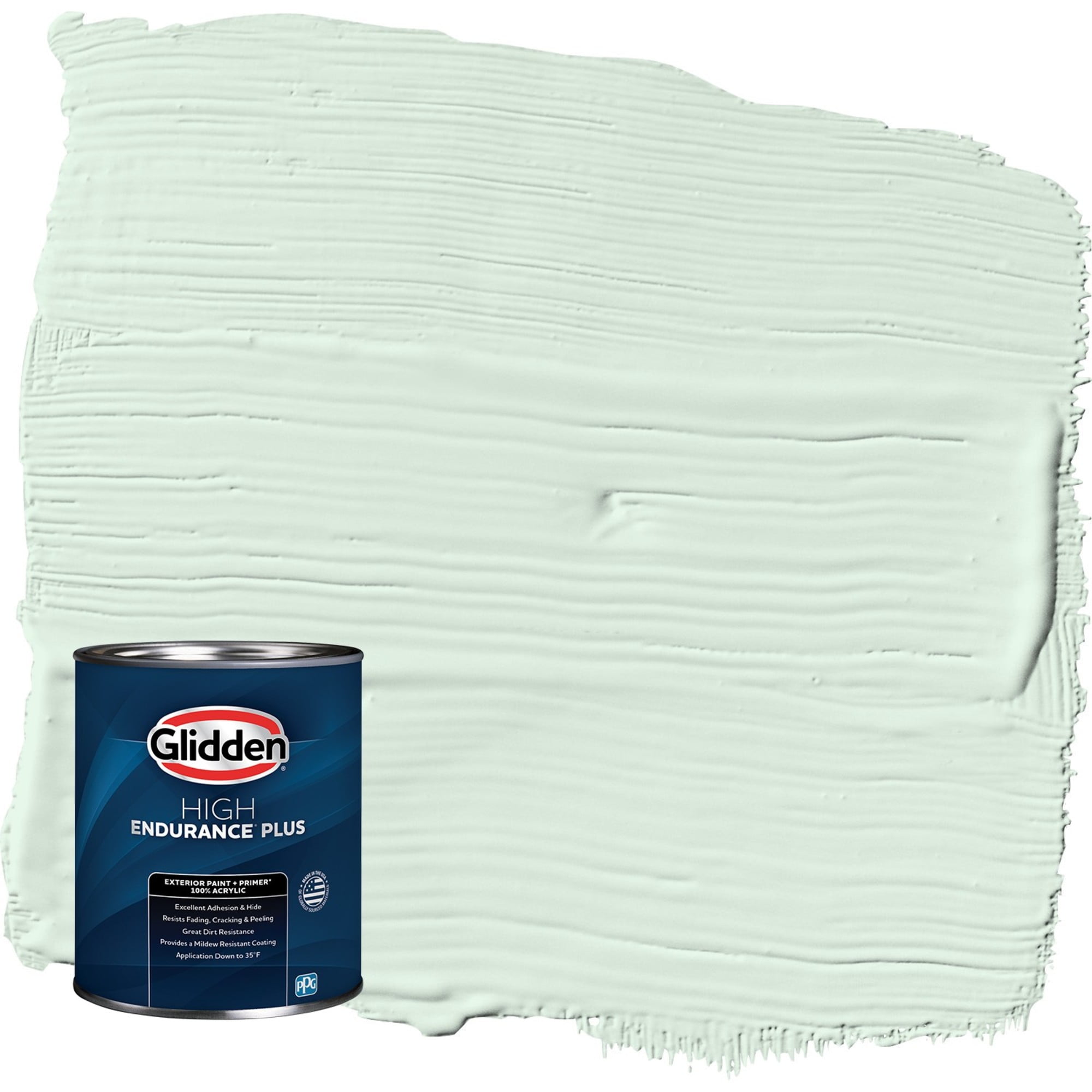 Glidden HEP Tint of Green / Green Satin Exterior Paint with Primer, 1 ...