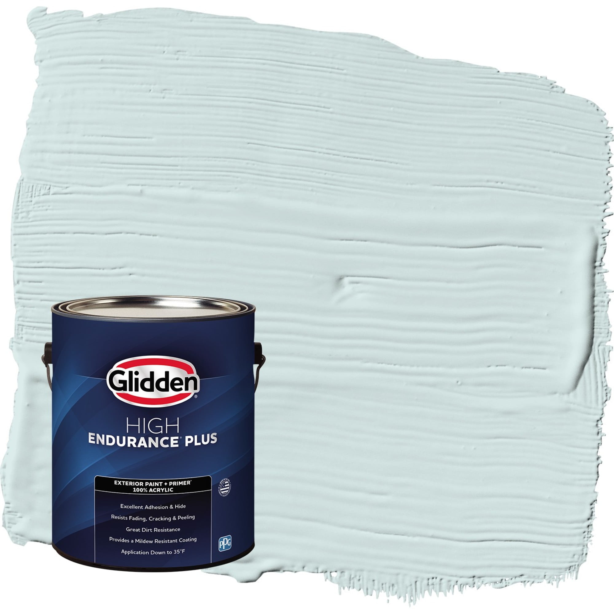 Glidden HEP Watery Blue / Aqua Semi-Gloss Exterior Paint with Primer, 1 ...