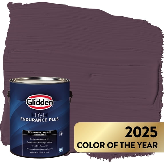 Glidden HEP Exterior Paint Purple Basil, Satin, 1 Gallon - Walmart.com