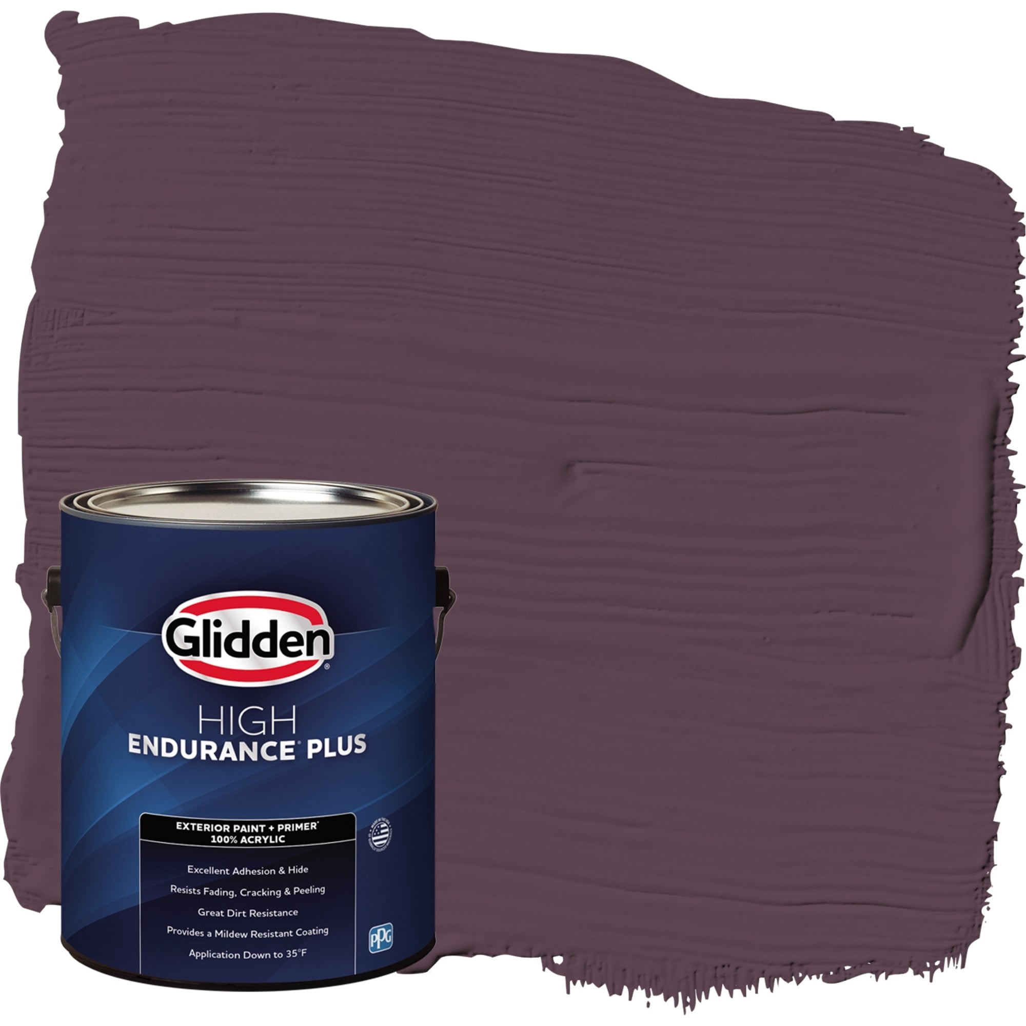 Glidden HEP Exterior Paint Purple Basil, Semi Gloss, 1 Gallon - Walmart.com