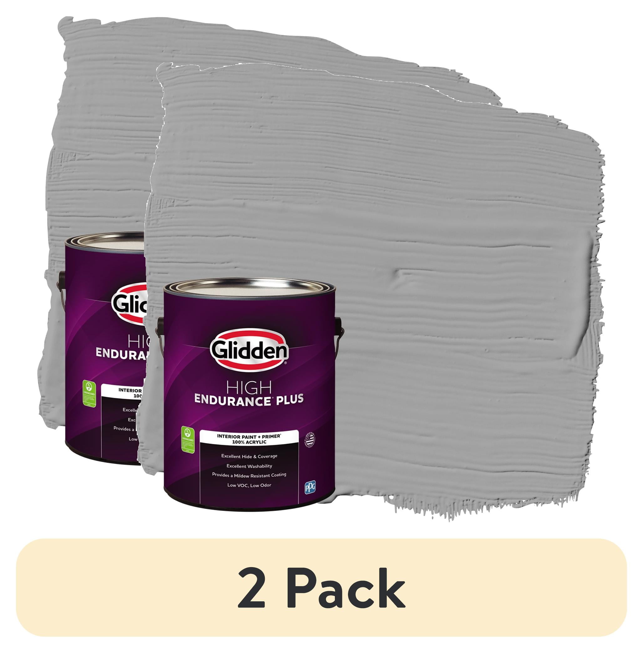 (2 pack) Glidden HEP Grab-N-Go Interior Paint + Primer Granite Grey ...